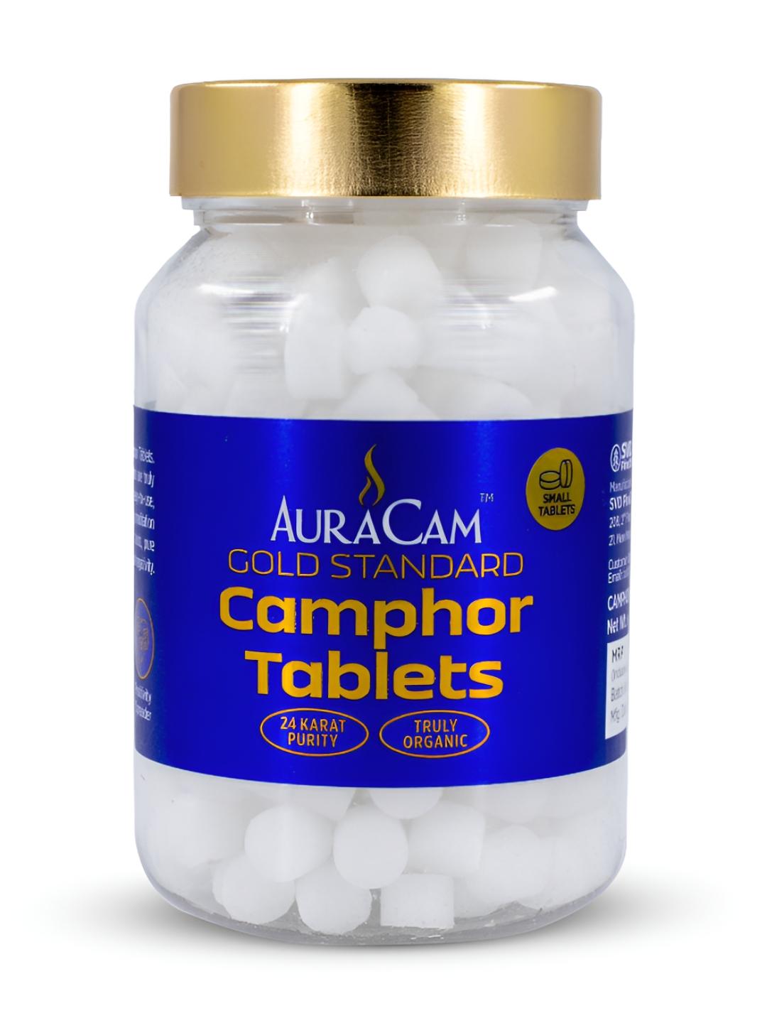 Buy AuraCam 100GM Camphor Tablets Pooja Essentials - Pooja Essentials ...
