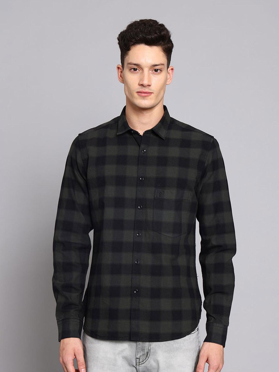 Buy TRIGGER Men Slim Fit Checked Casual Shirt - Shirts for Men 37679260 ...