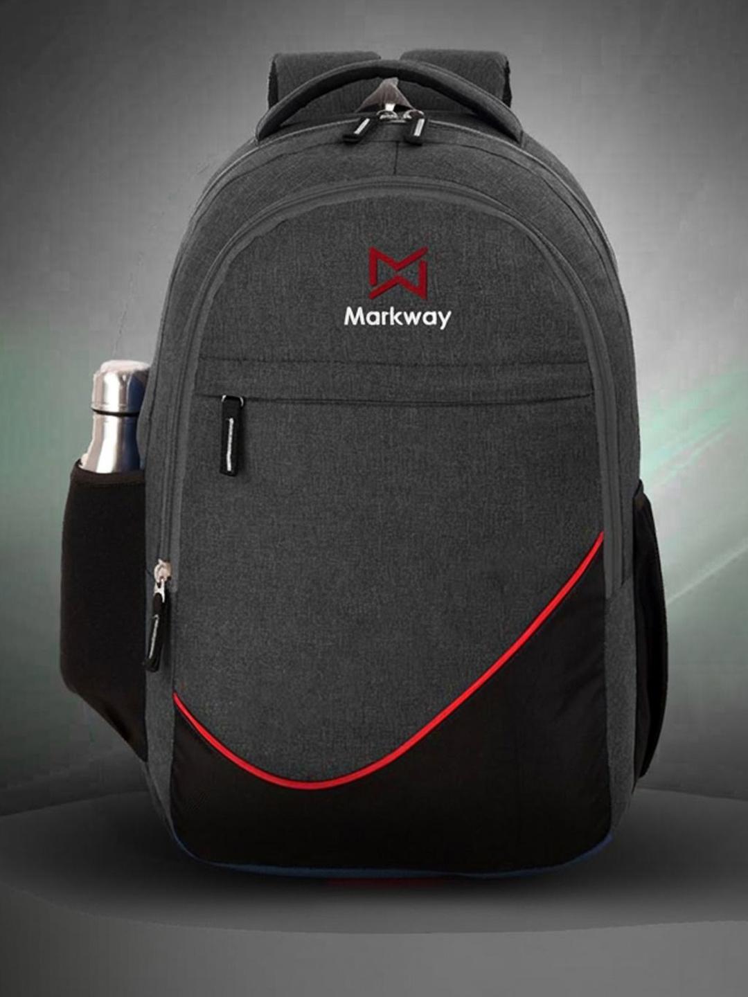 Buy MARKWAY Men Brand Logo Contrast Detail Padded Backpack - Backpacks ...