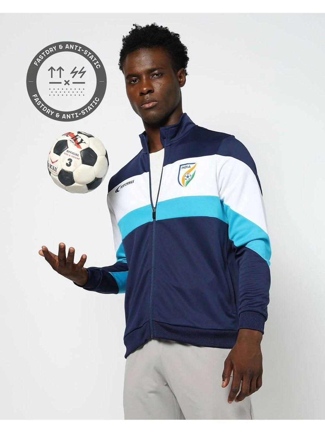 Buy Performax Men Brand Logo Colourblocked Sporty Jacket - Jackets for ...