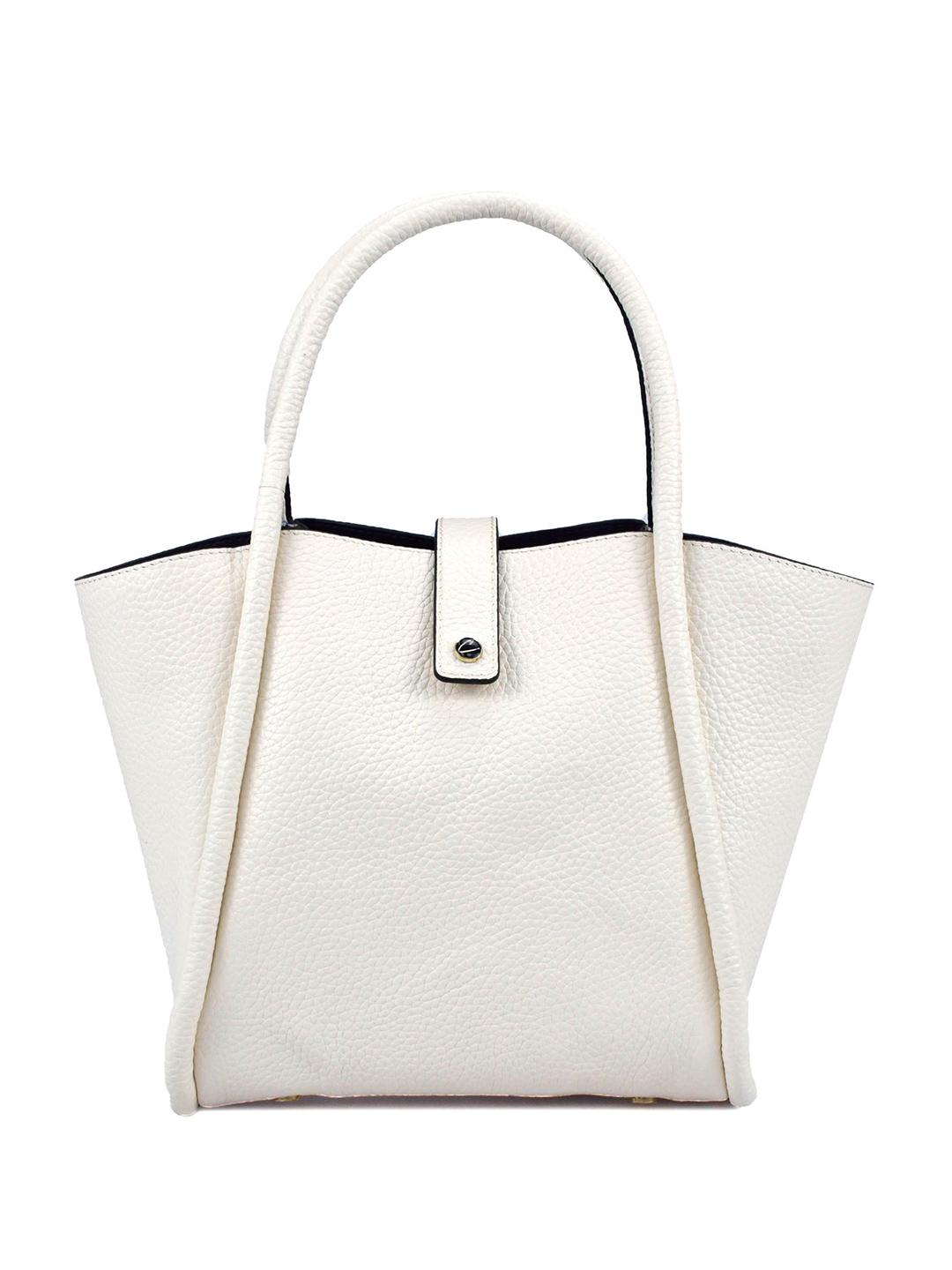 Buy El'Curio Women Animal Textured Leather Structured Handheld Bag With ...