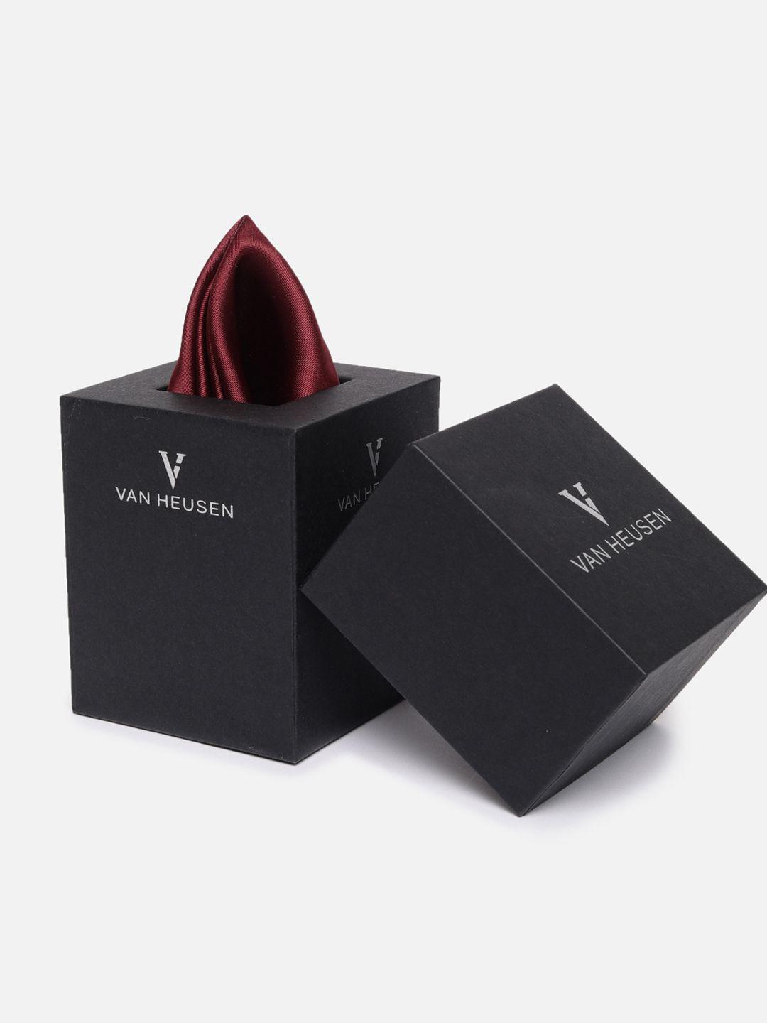 Buy Van Heusen Men Maroon Pocket Square - Pocket Squares for Men ...
