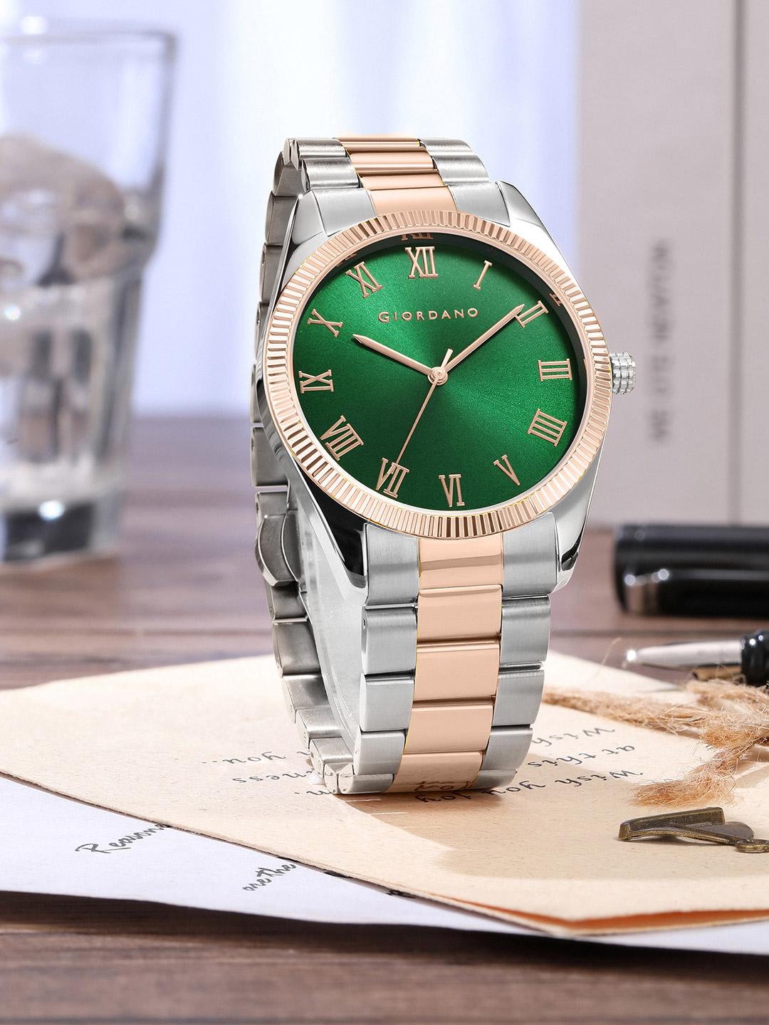 Buy GIORDANO Men Dial & Stainless Steel Bracelet Style Strap Analogue ...