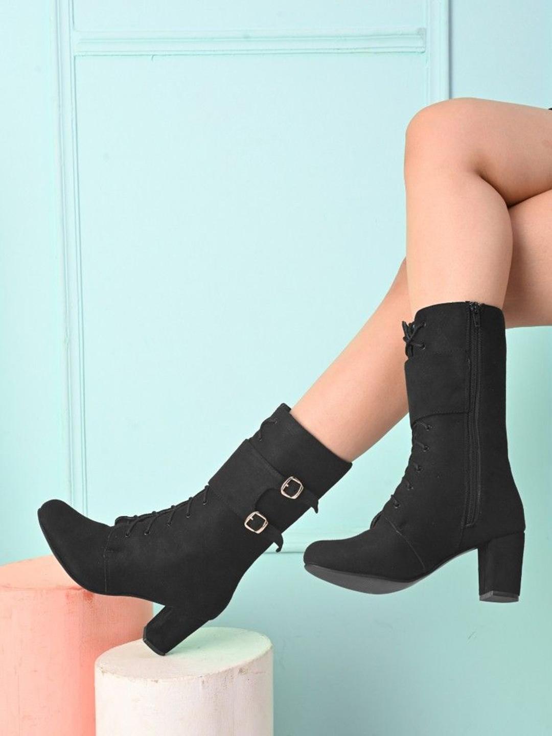 Buy The Roadster Lifestyle Co Women Solid High Top Regular Boots ...