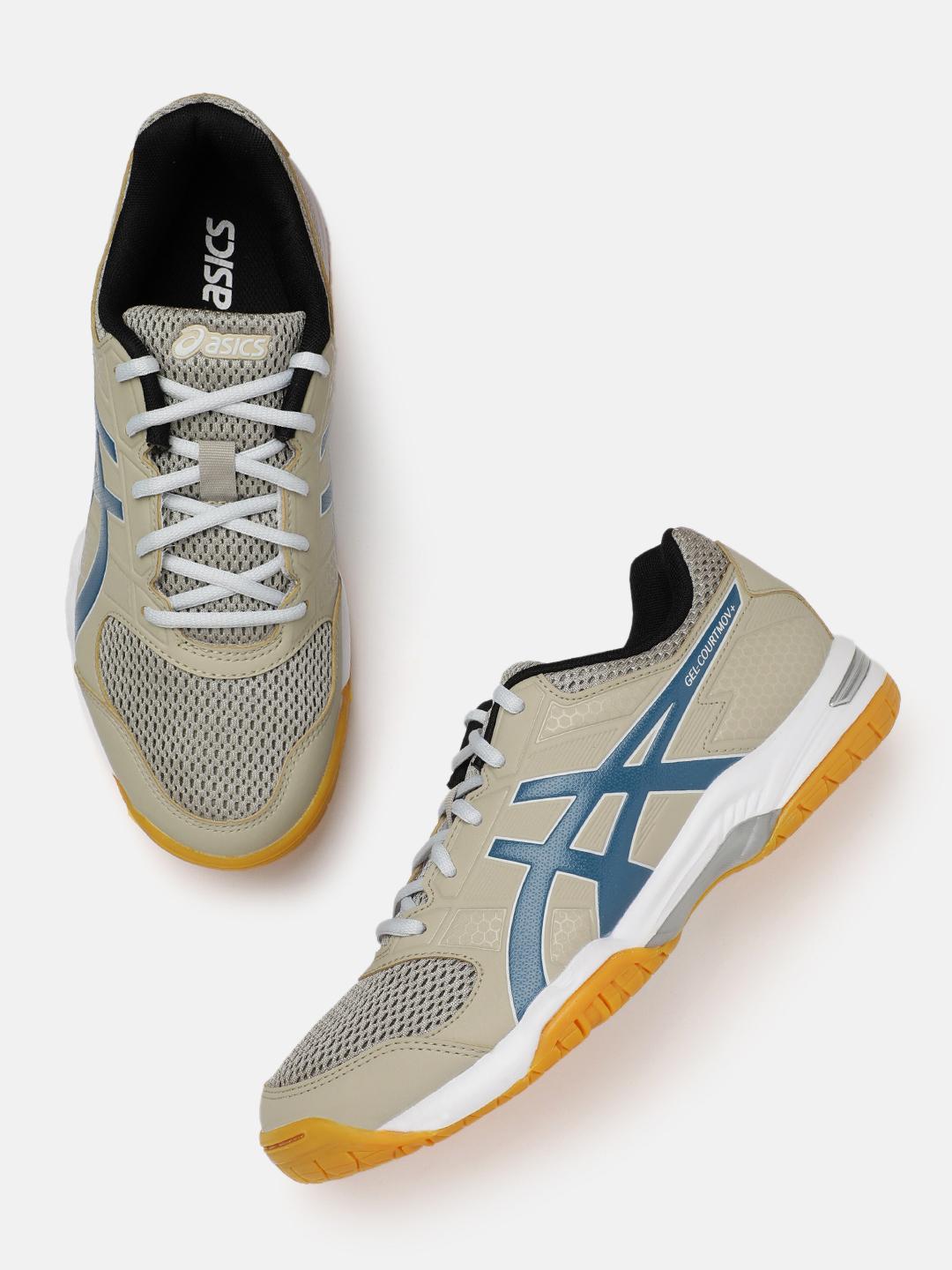 Buy ASICS Men Woven Design Round Toe GEL COURTMOV+ Badminton Shoes ...