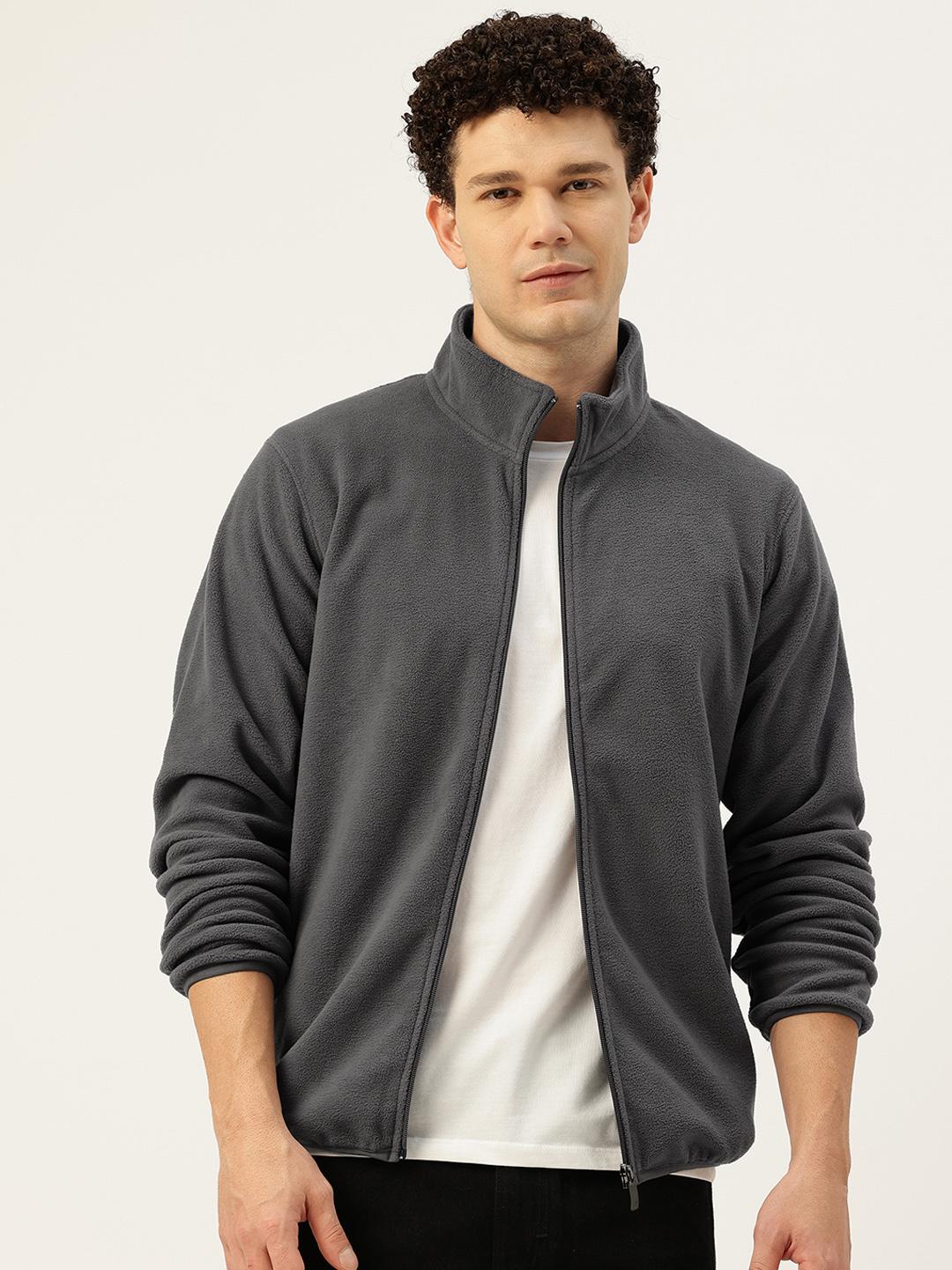 Buy Octave Mock Collar Front Open Sweatshirt - Sweatshirts for Men ...