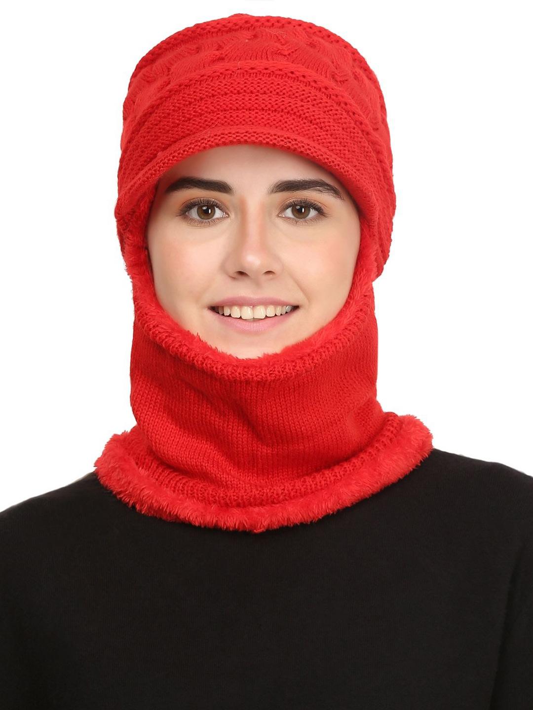 Buy Moda Rapido Women Woollen Cap With Neck - Caps for Women 37402161 ...