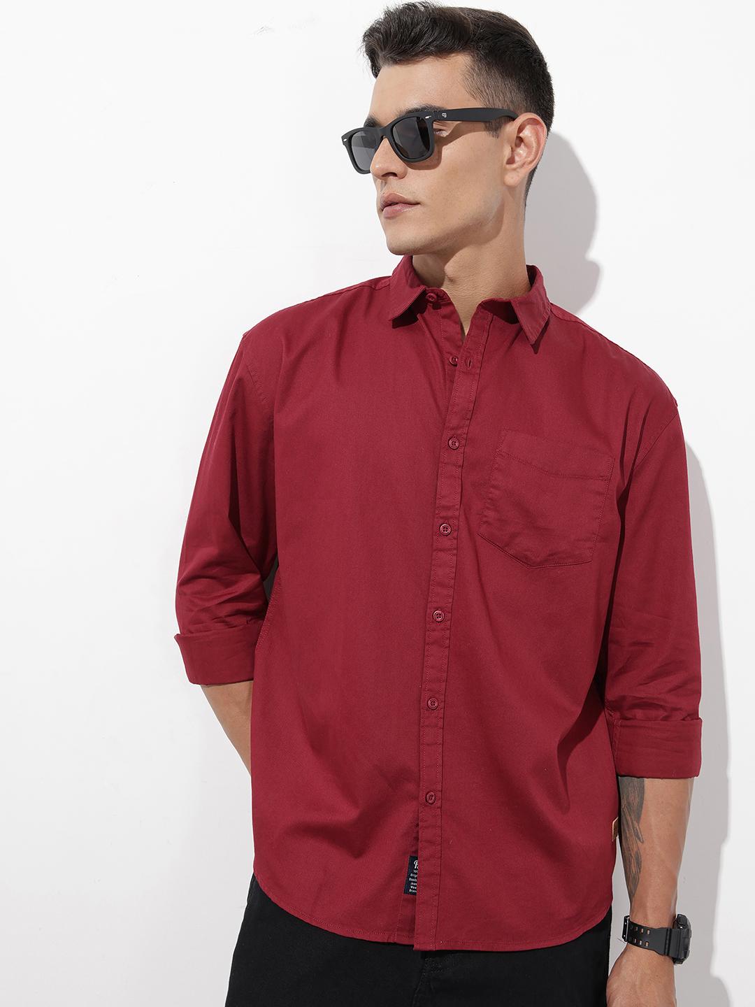 Buy The Roadster Life Co. Relaxed Fit Drop Shoulder Sleeves Pure Cotton ...