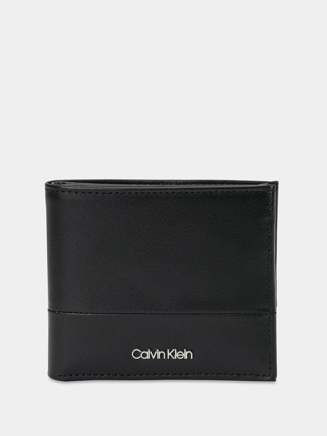 Buy Calvin Klein Men Leather Flap Coin Pocket Detachable Two Fold ...