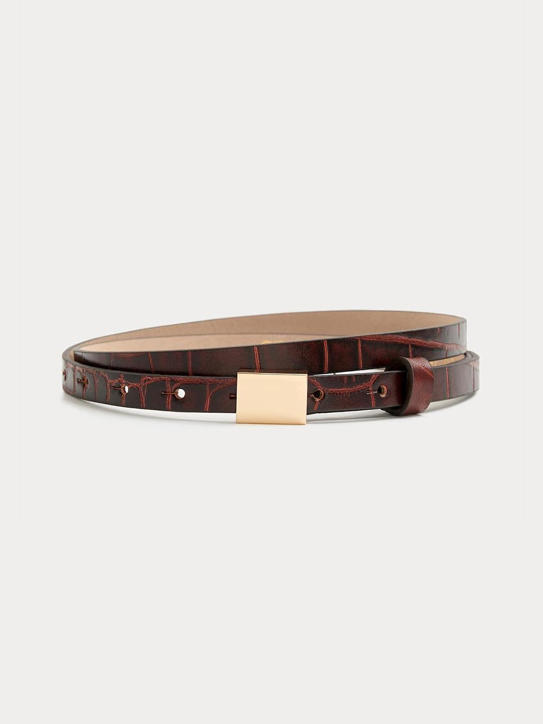 Buy Marks & Spencer Women Skinny Lizard Effect Jeans Belt - Belts for ...