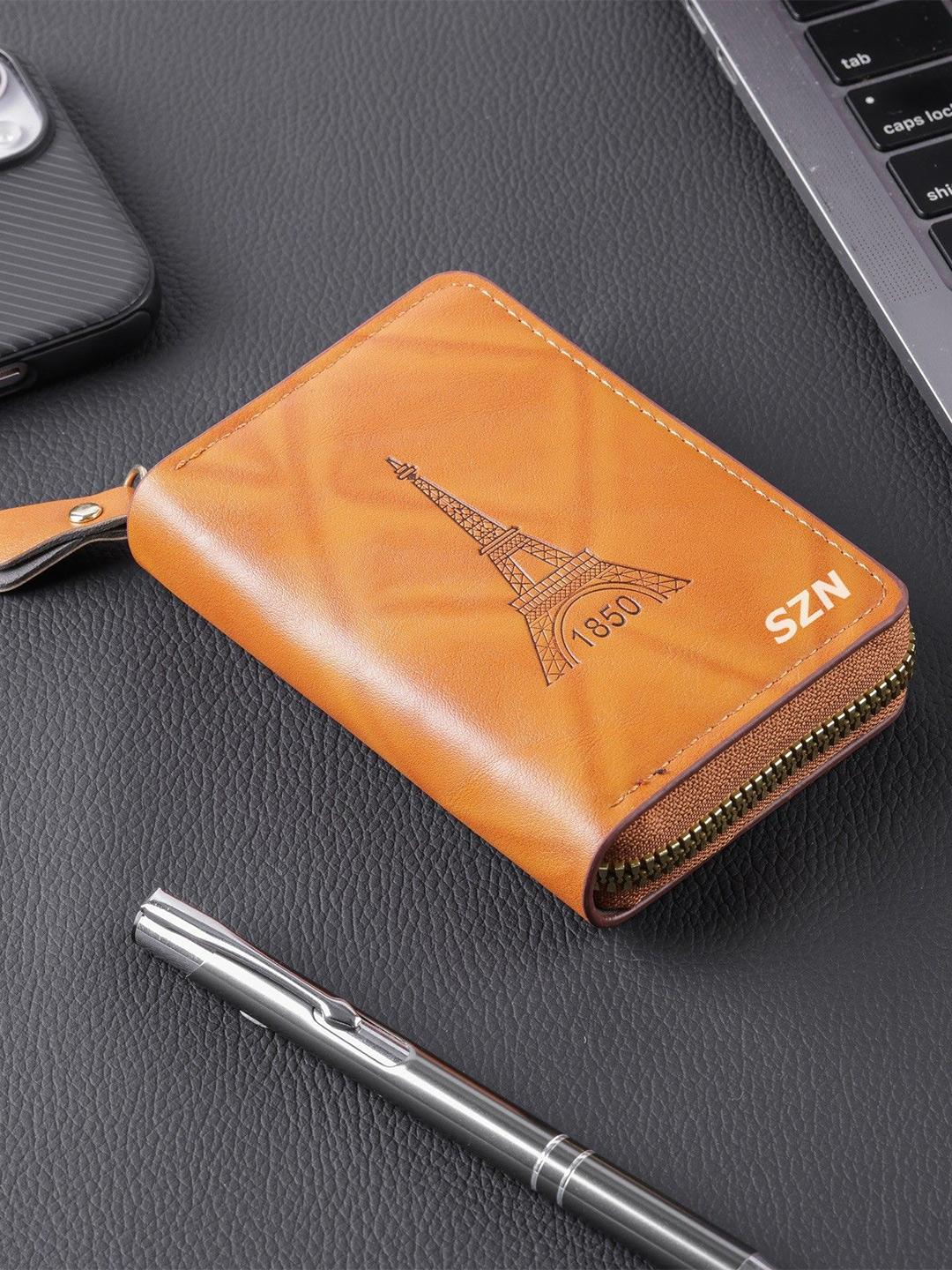 Buy SZN Men Printed Leather ATM Card Holder - Wallets for Men 37403020 ...