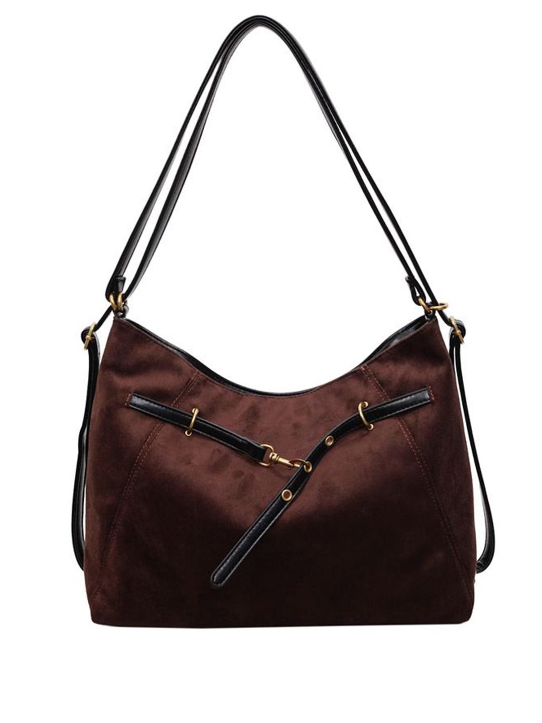 Buy StyleCast X Revolte Suede Structured Shoulder Bag - Handbags for ...