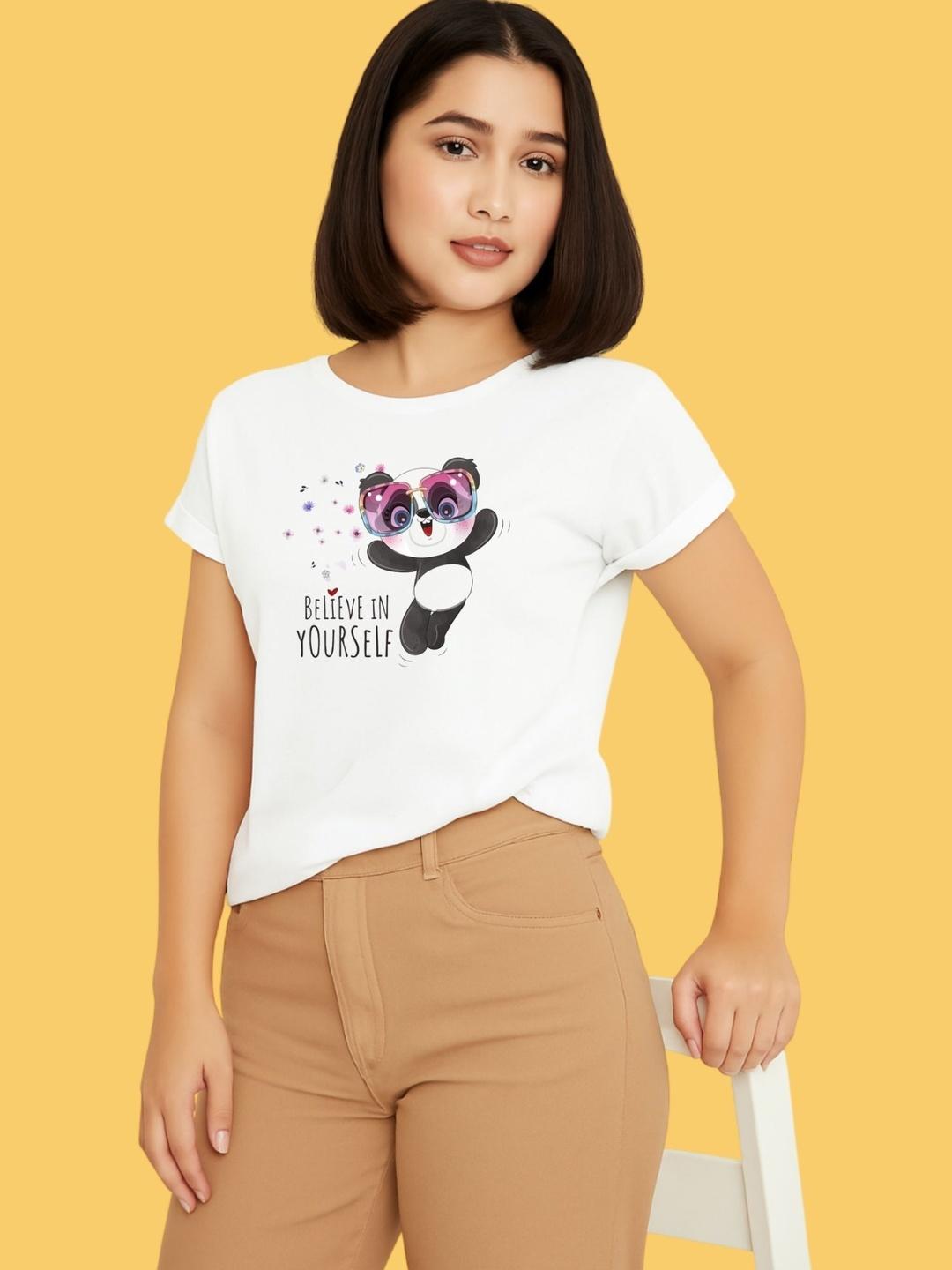 Buy Kushi Flyer Women Typography Printed Short Sleeves Round Neck T ...