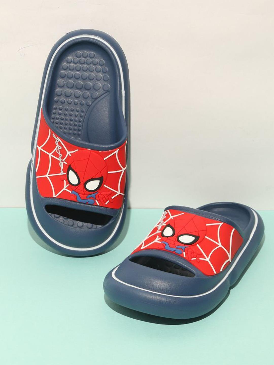 Buy Koblerr Kids Spider Man Light Weight Sliders - Flip Flops for ...