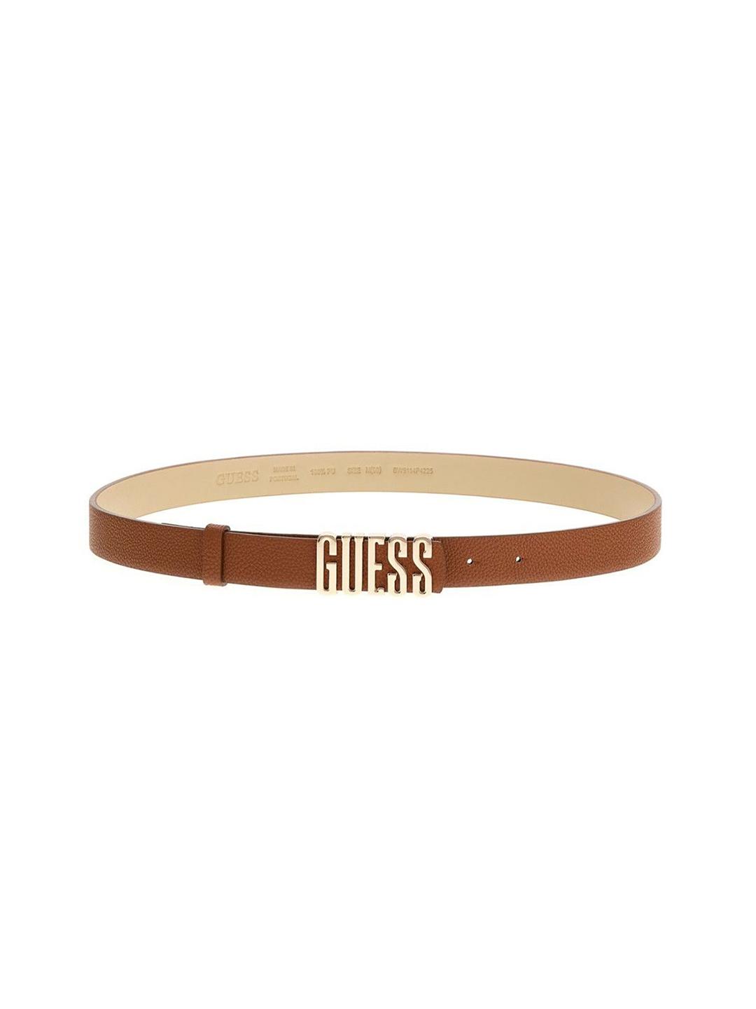 Buy GUESS Women Textured Push Pin Slim Belt - Belts for Women 37409464 ...