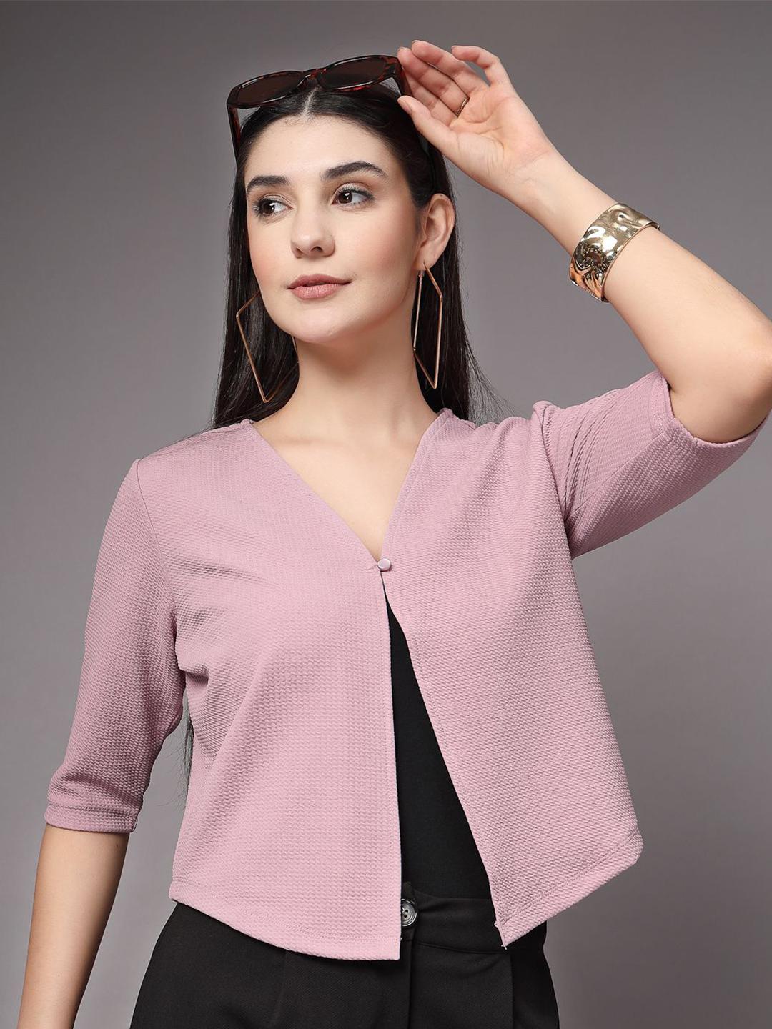 Buy Style Quotient Crop Button Shrug - Shrug for Women 36713792 | Myntra