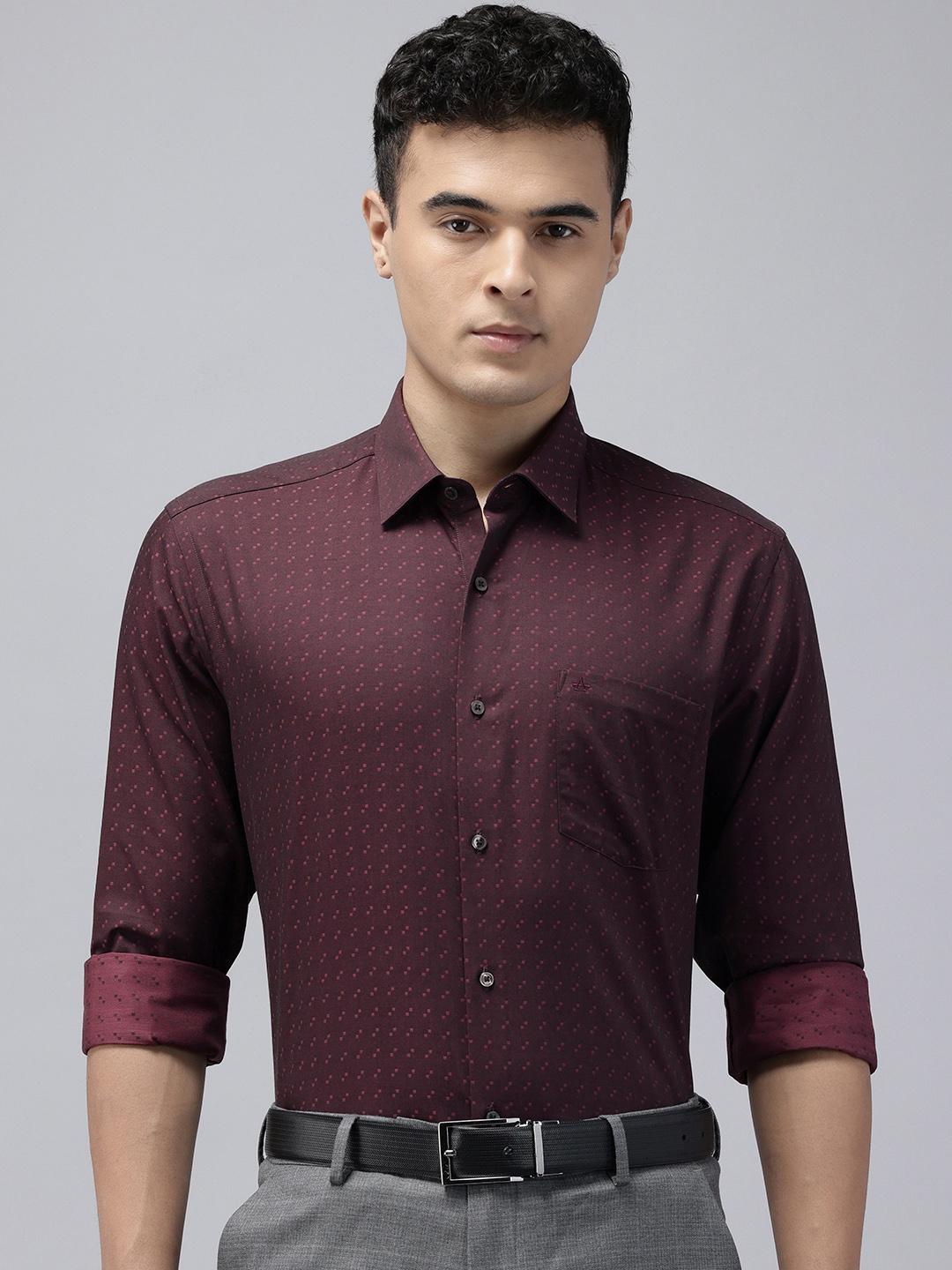 Buy Arrow Pure Cotton Textured Manhattan Slim Fit Formal Shirt - Shirts ...
