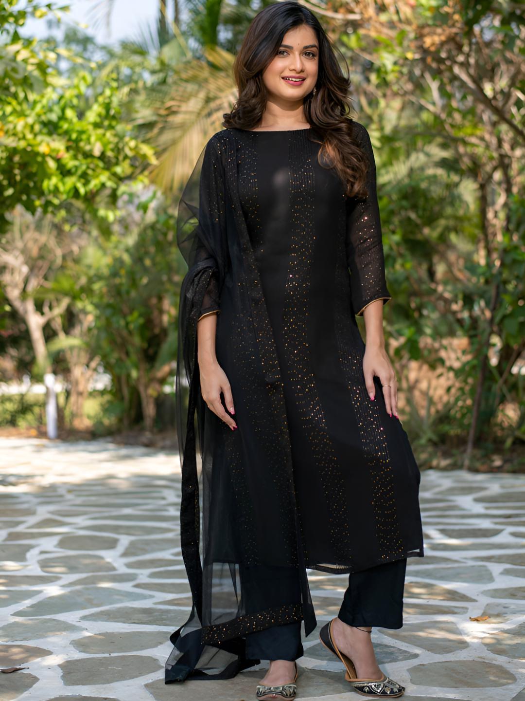 Buy Divyadham Textiles Women Self Design Kurta With Trousers & Dupatta - Kurta Sets for Women ...