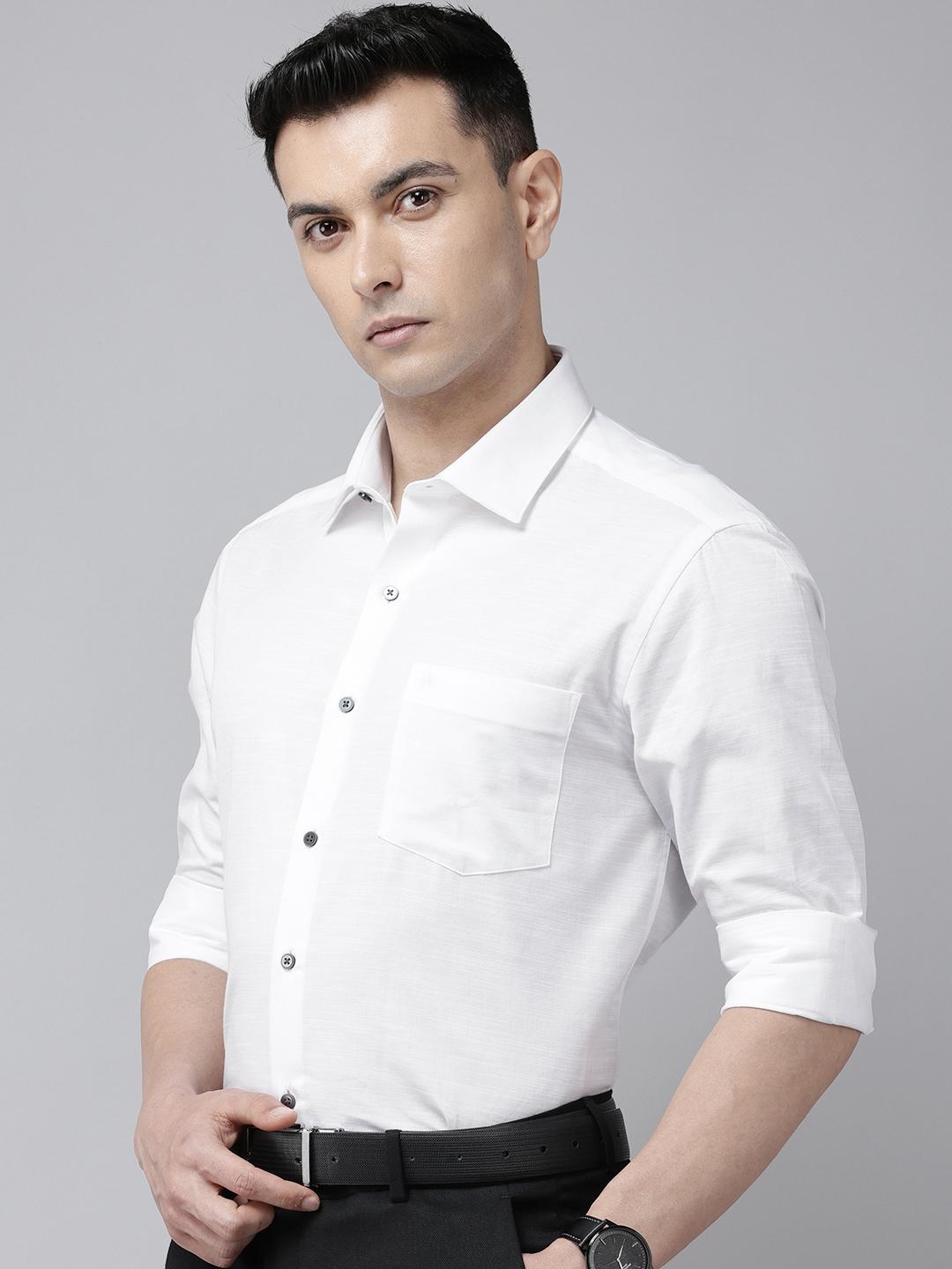Buy Arrow Pure Cotton Manhattan Slim Fit Formal Shirt - Shirts for Men ...