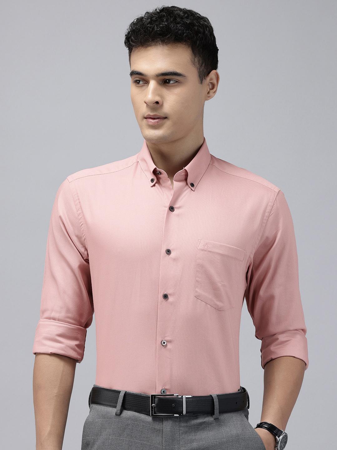 Buy Arrow Pure Cotton Textured Manhattan Slim Fit Formal Shirt - Shirts ...
