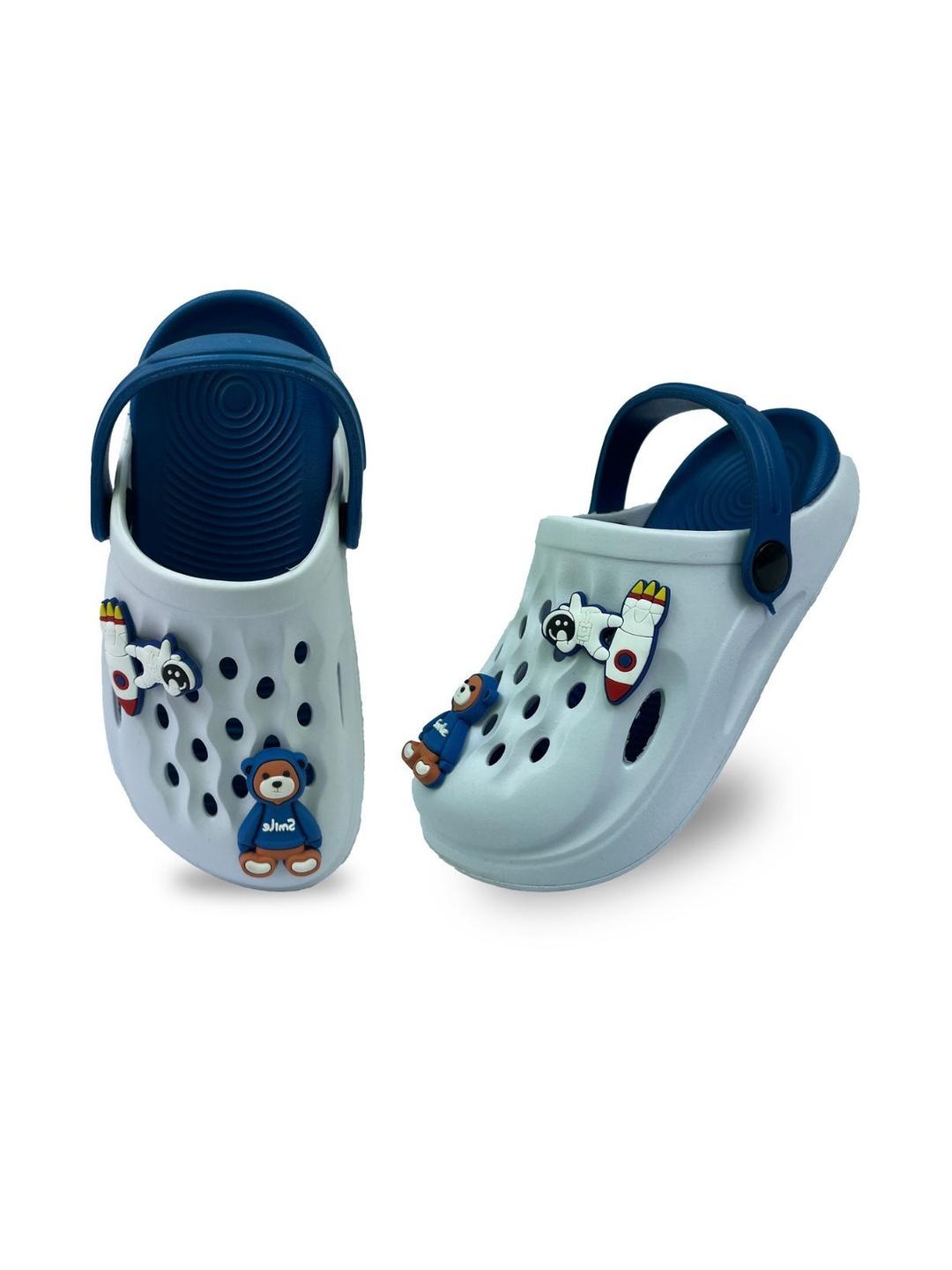 Buy INDUS CLOUD Unisex Kids Grey Attached Teddy Bear & Rocket Charms ...