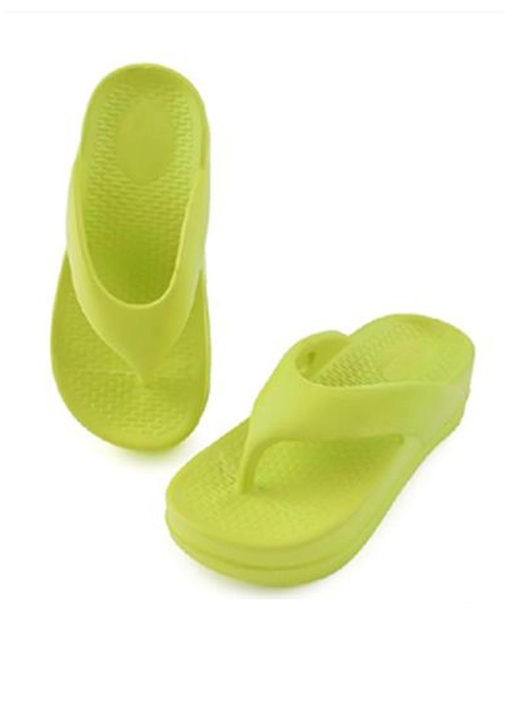 Buy Roadster Women Lime Green Thong Flip Flops - Flip Flops for Women ...