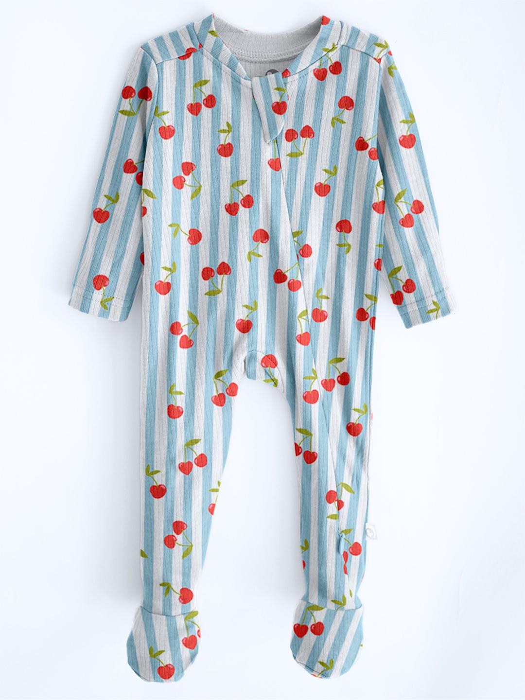Buy Cocoon Care Inafants Printed Bamboo Cotton Footed Sleepsuit For ...
