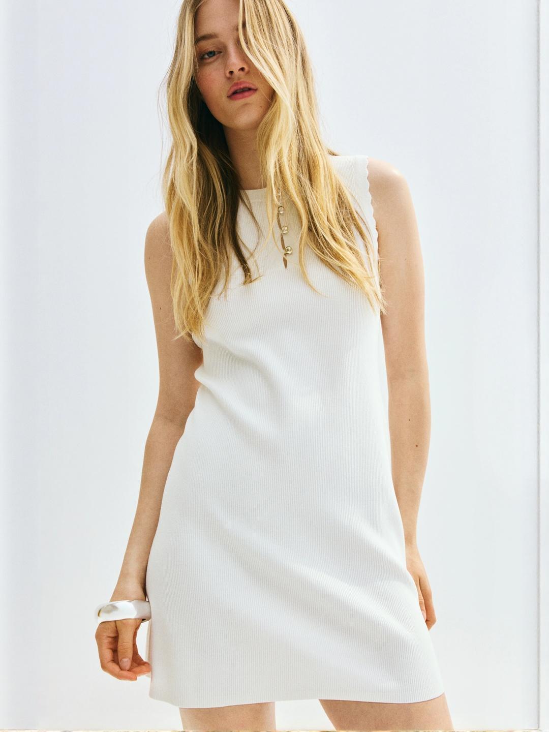 Buy H&M Women Ribbed Jersey Dress - Dresses for Women 33606669 | Myntra