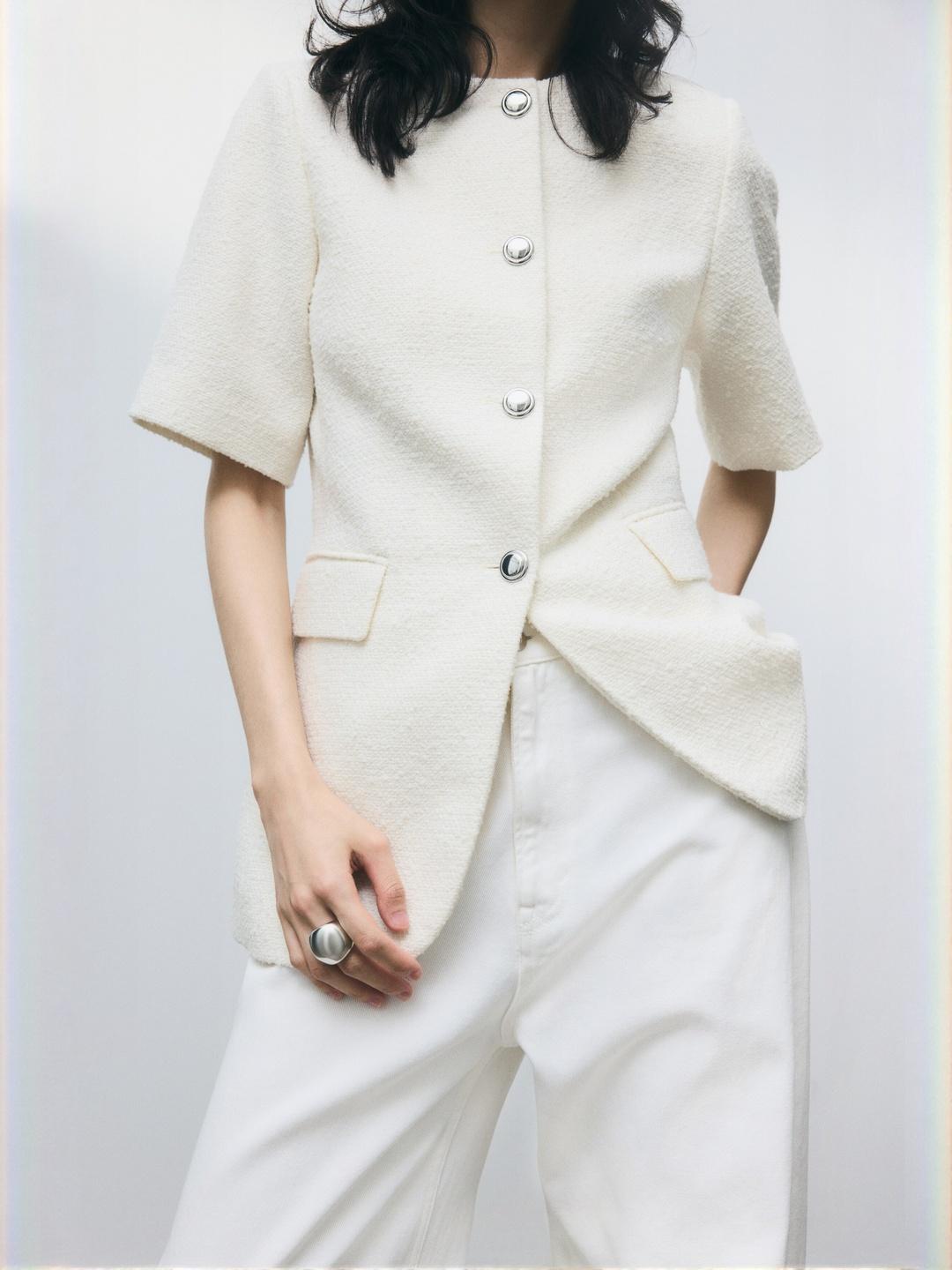 Buy H&M Boucl Blazer - Blazers for Women 33804820 | Myntra