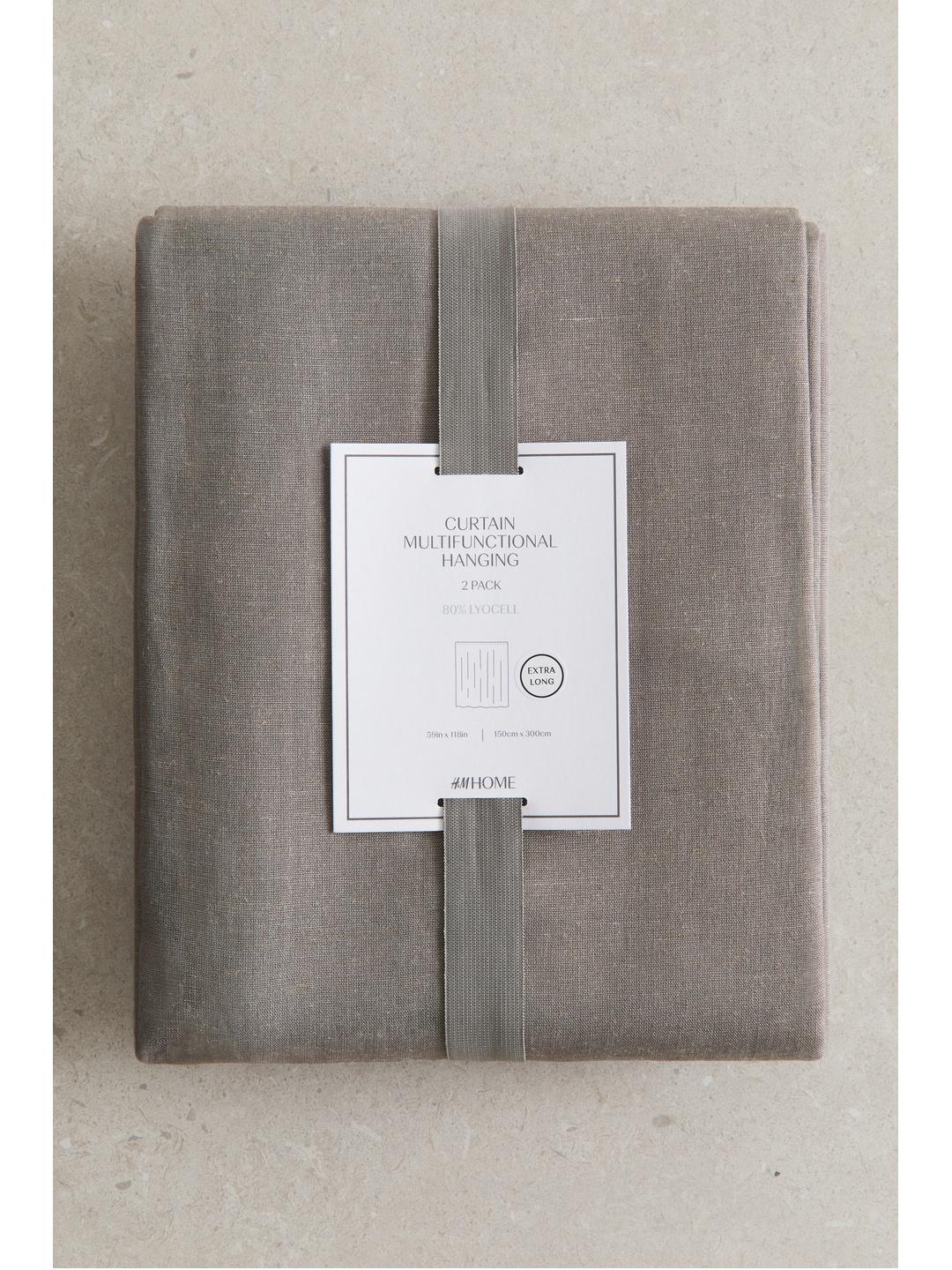 Buy H&M 2 Pack Long Lyocell Blend Curtain Lengths - Curtains And Sheers ...