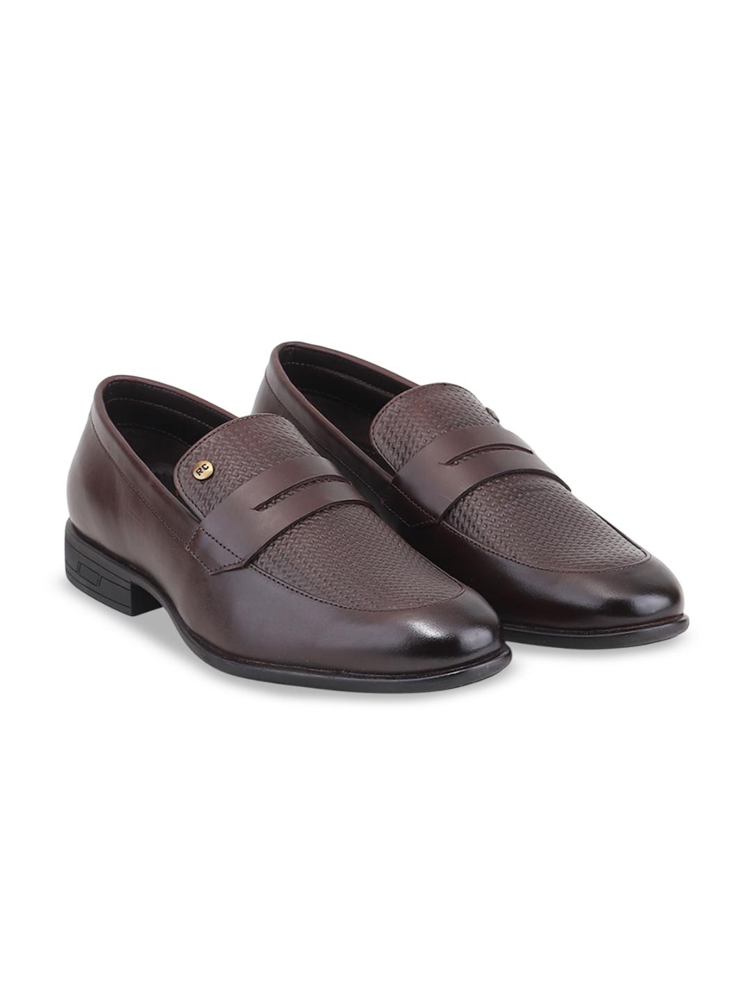 Buy Red Chief Men Textured Round Toe Leather Formal Loafer - Formal ...