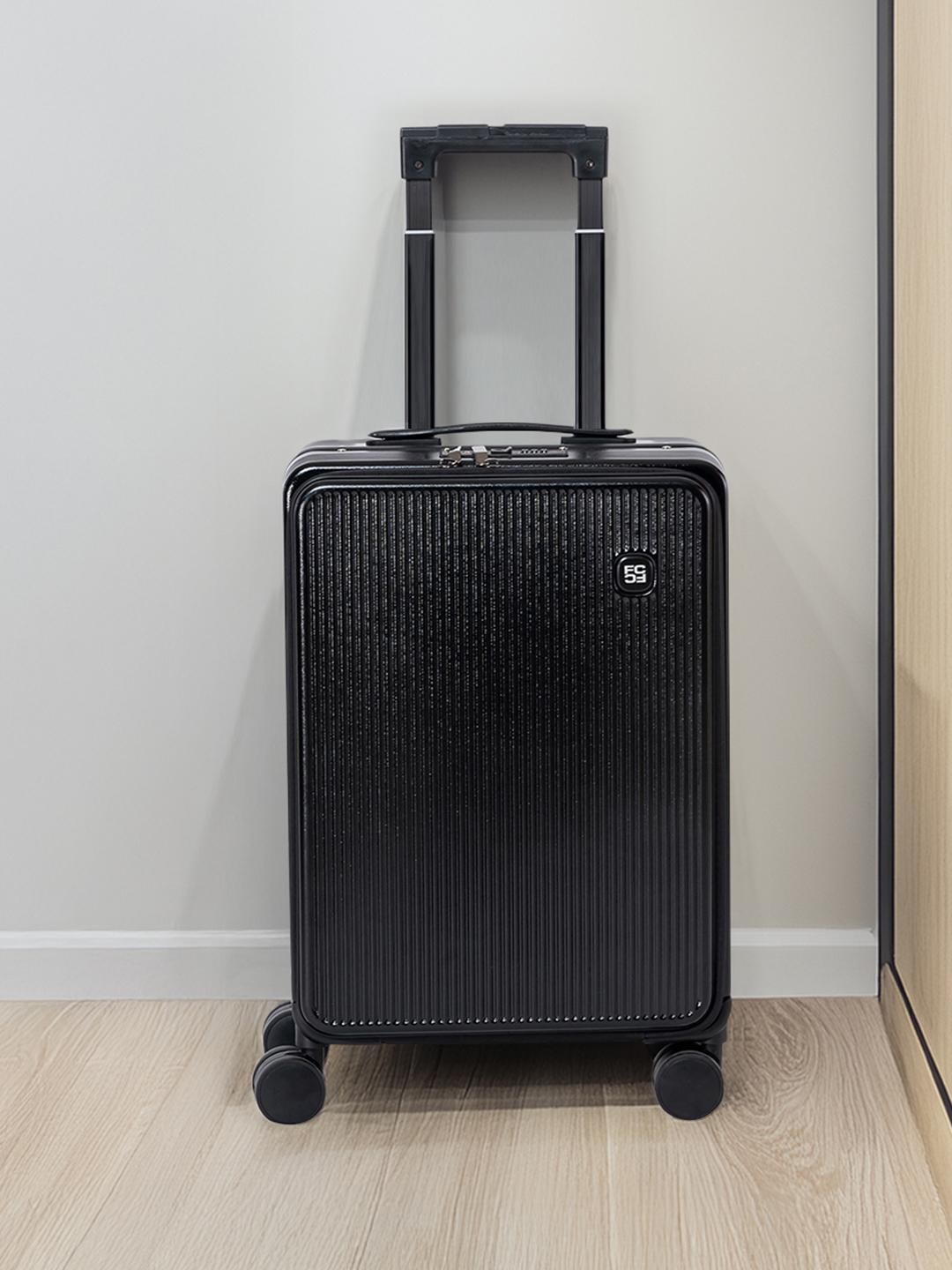 Buy French Connection Textured Hard Cabin Trolley Suitcase 44L ...
