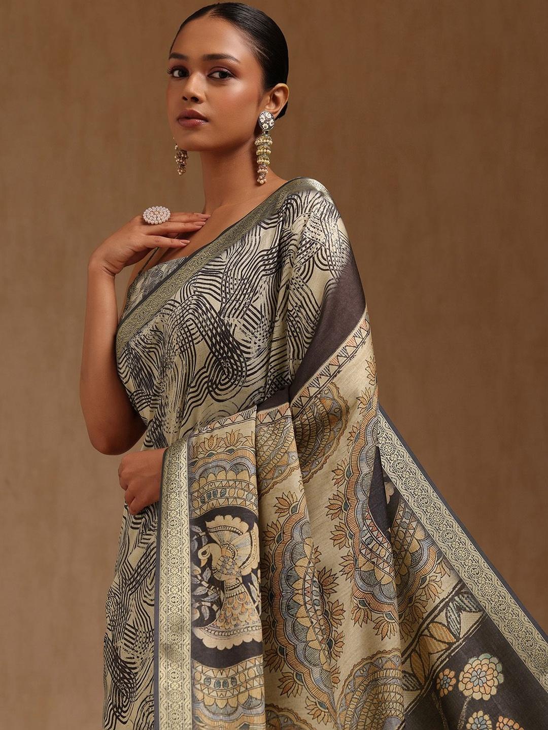 Buy Soch Ethnic Motifs Handloom Saree - Sarees for Women 36848232 | Myntra