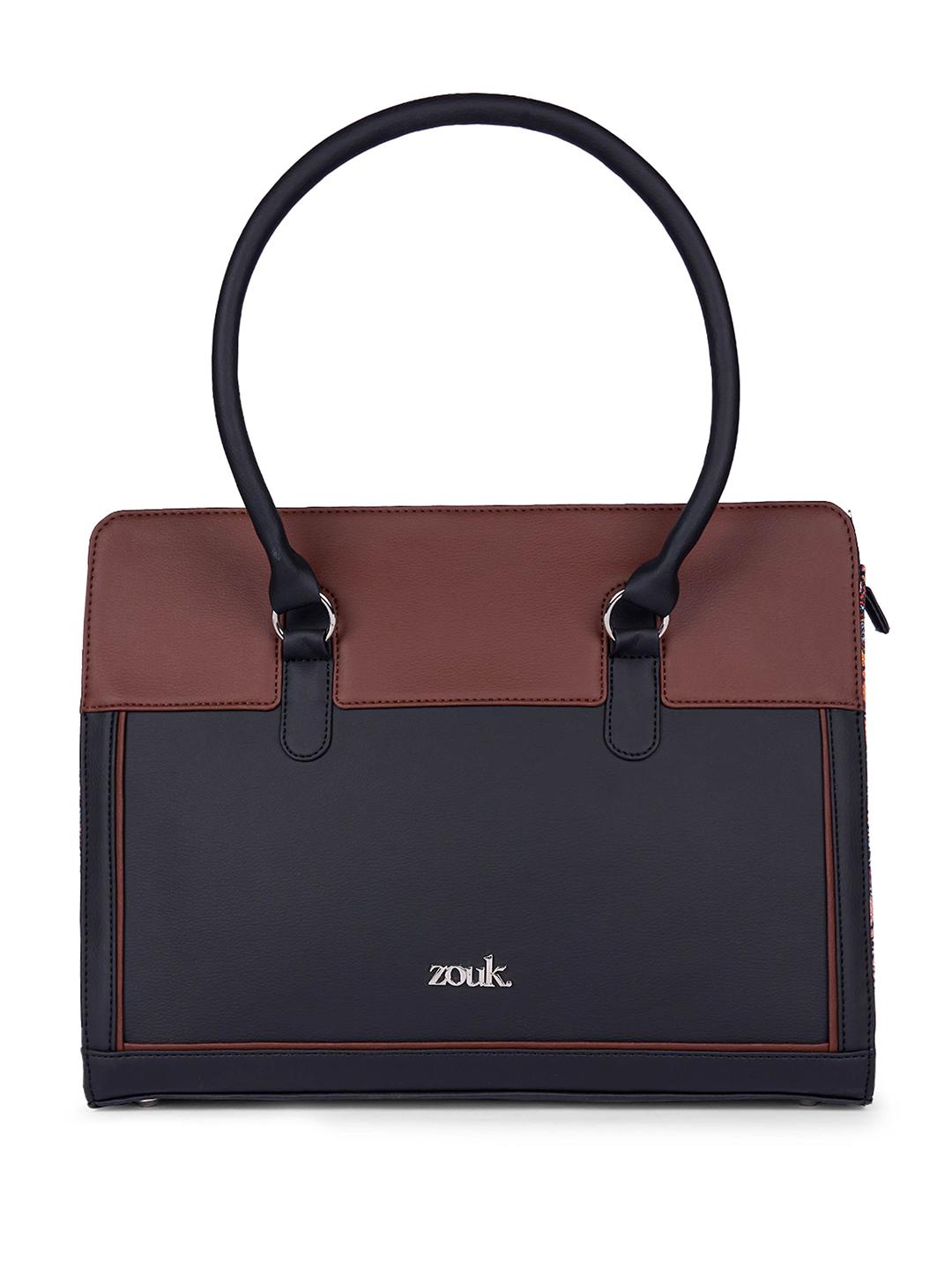 Buy ZOUK Women Ethnic Motifs Printed Structured Leather Shoulder Bag ...