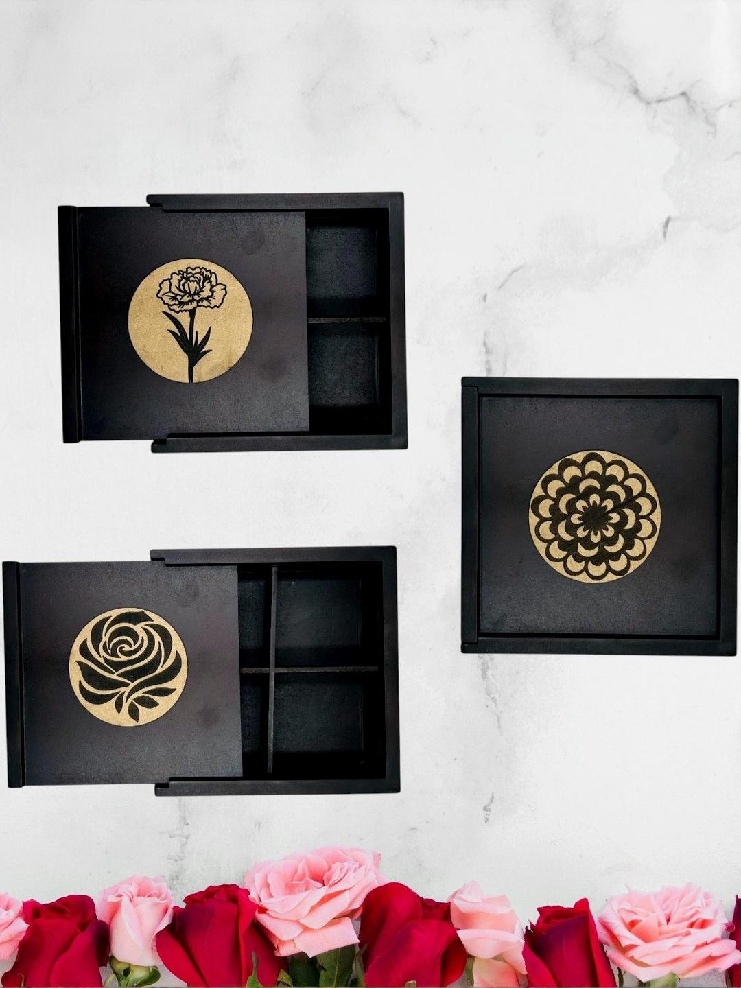 Buy Angira Handicrafts Pack Of 3 Square Dry Fruit Box - Boxes for ...