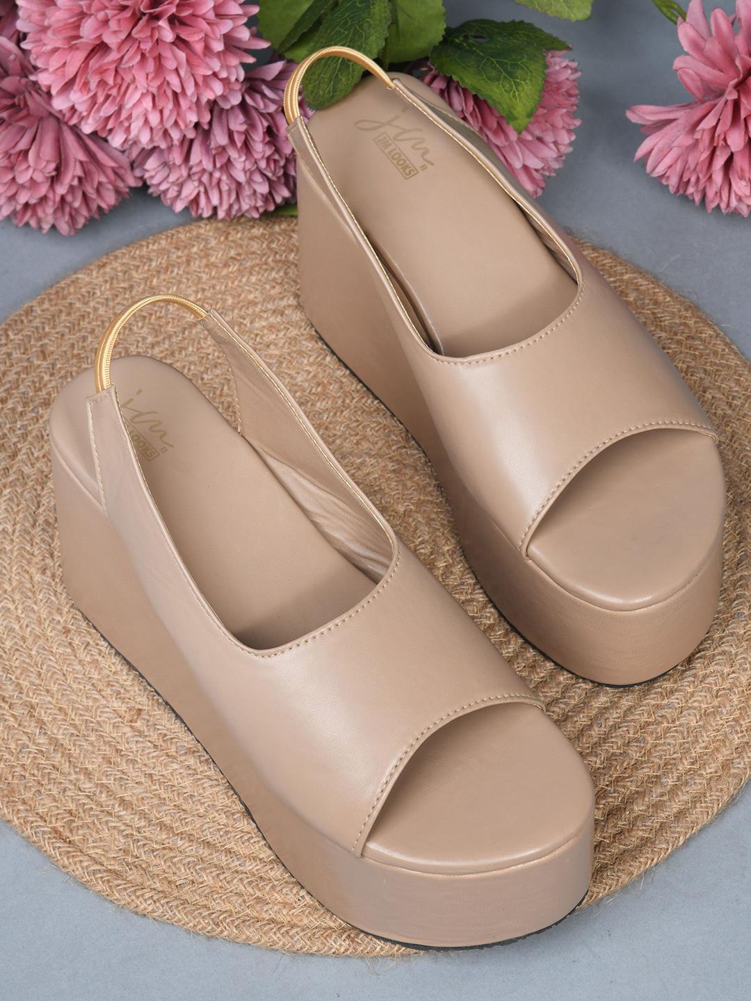 Buy JM Looks Women Wedge Peep Toes - Heels for Women 36881020 | Myntra