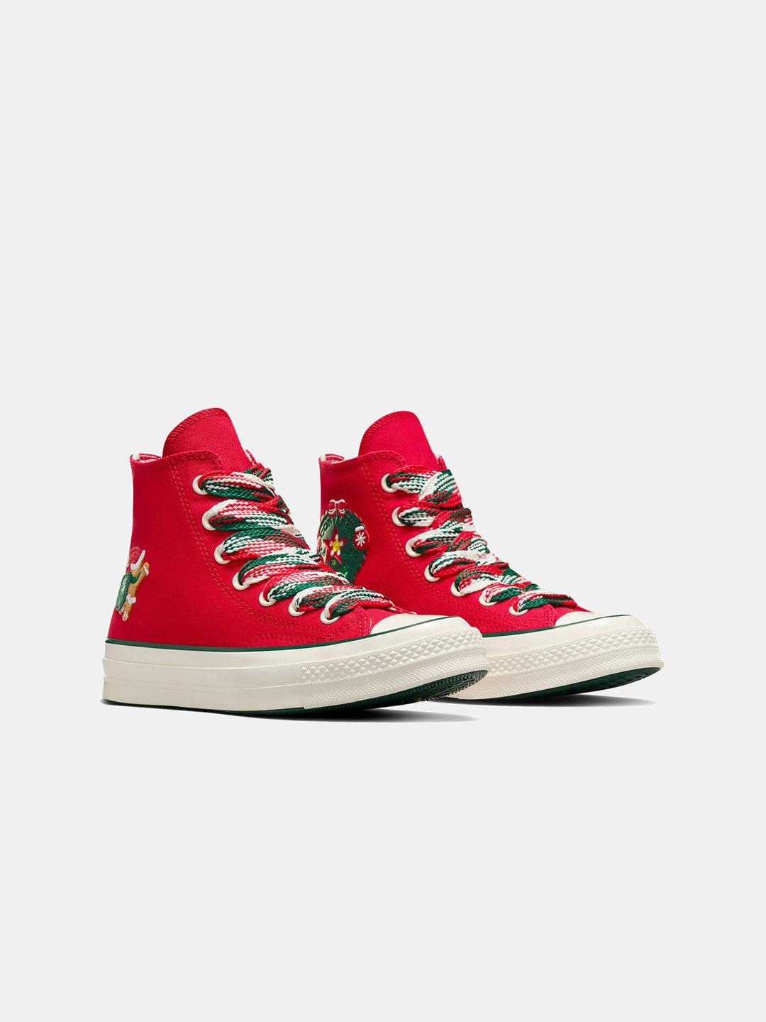 Buy Converse Unisex Chuck 70 X Mas Gingerbread & Knit Sock High Top ...