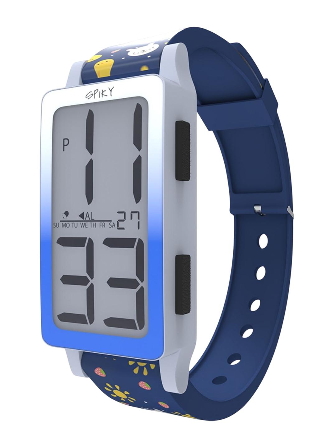 Buy Spiky Kids Rectangular Dial Digital Multi Function Automatic Watch ...