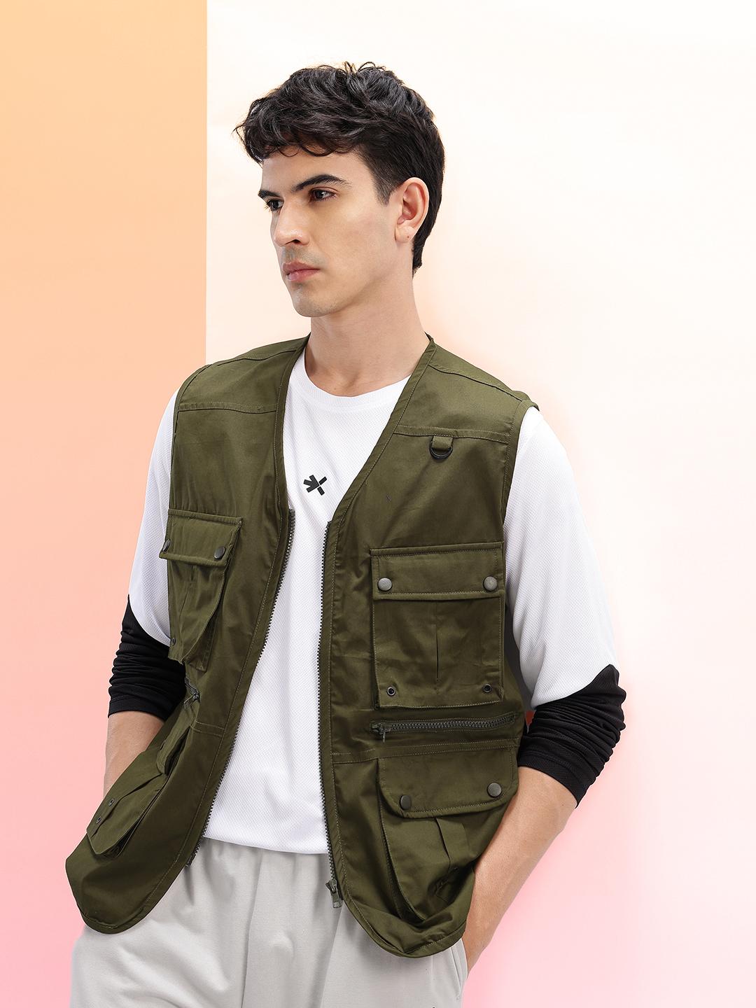 Buy HRX By Hrithik Roshan Pure Cotton Utility Lifestyle Jacket ...