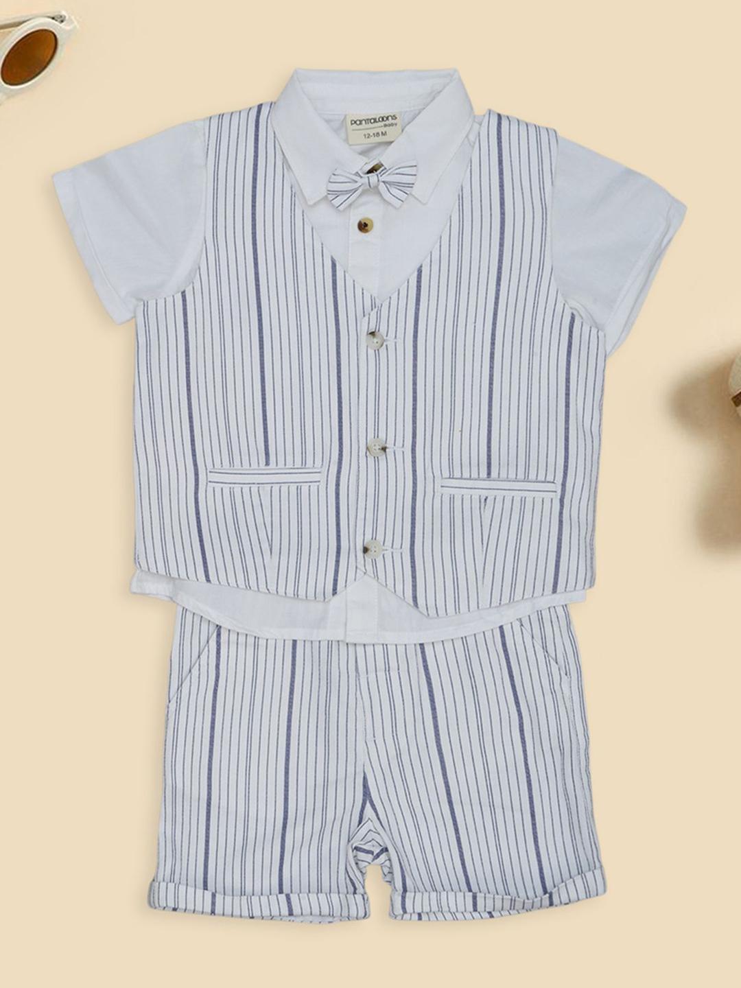 Buy Pantaloons Baby Boys Pure Cotton Shirt With Shorts - Clothing Set ...