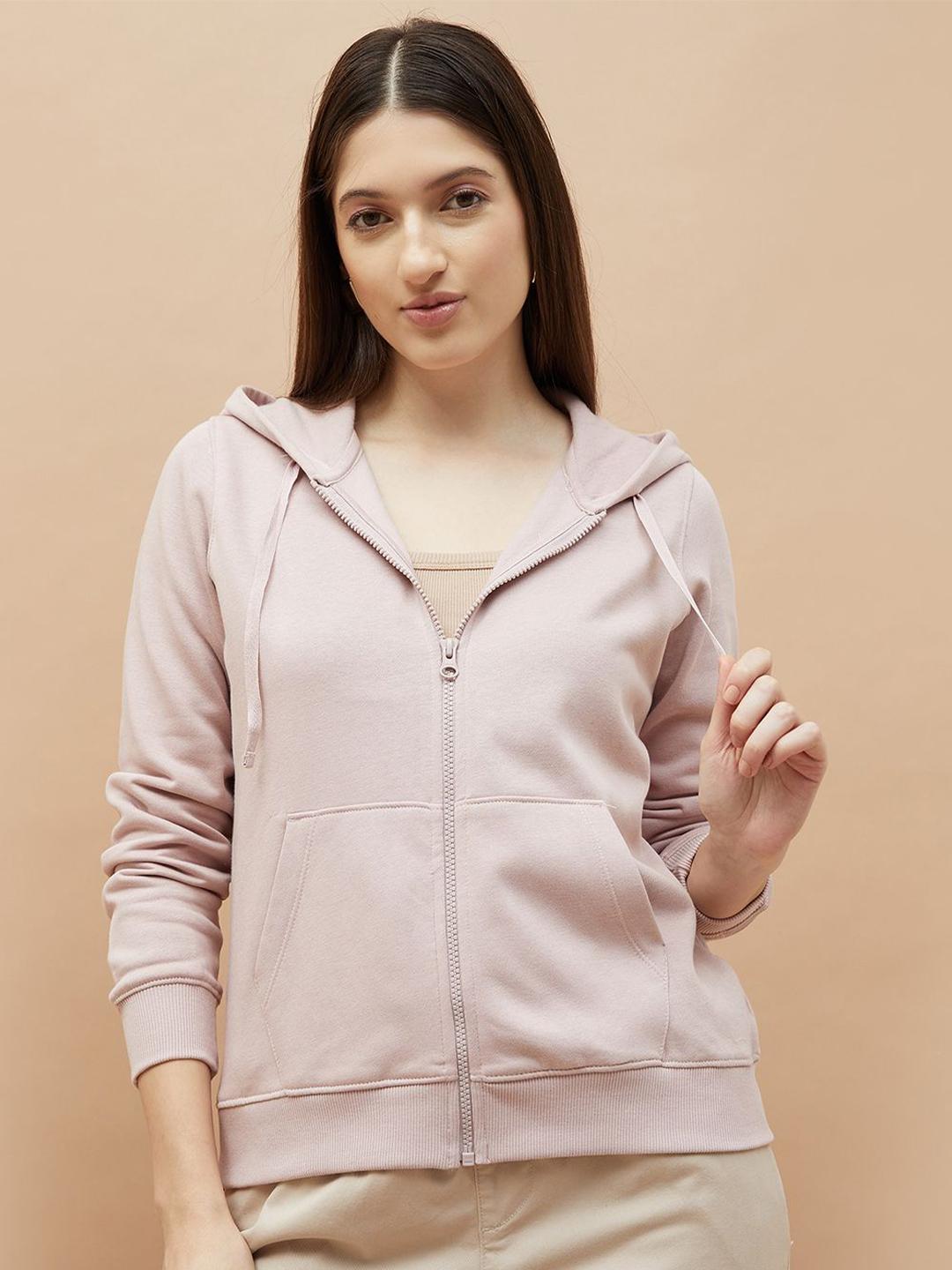 Buy Fame Forever By Lifestyle Women Hooded Front Open Sweatshirt ...