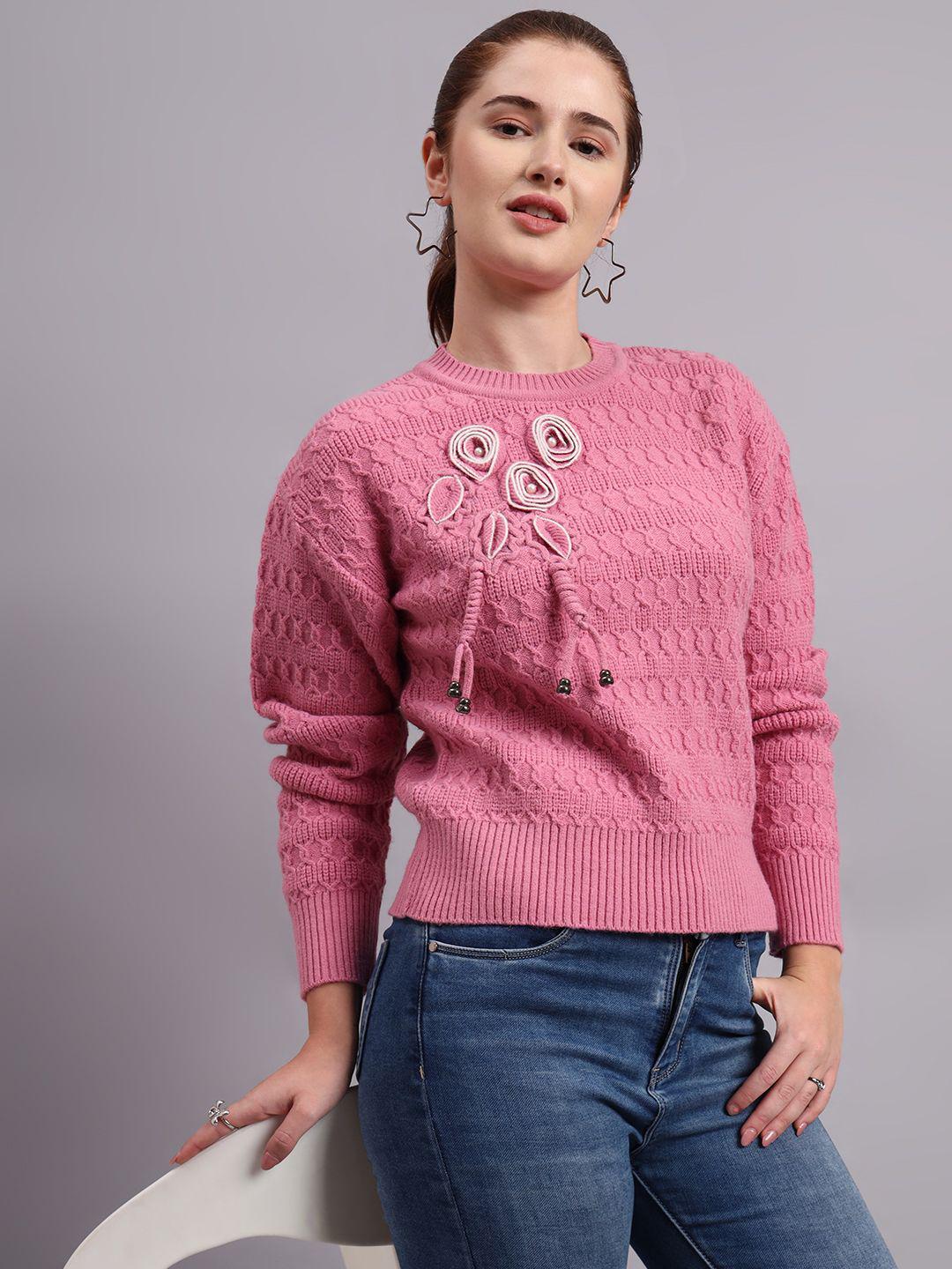 Buy MODKLINE WITH MK Women Cable Knit Woollen Pullover Sweaters ...