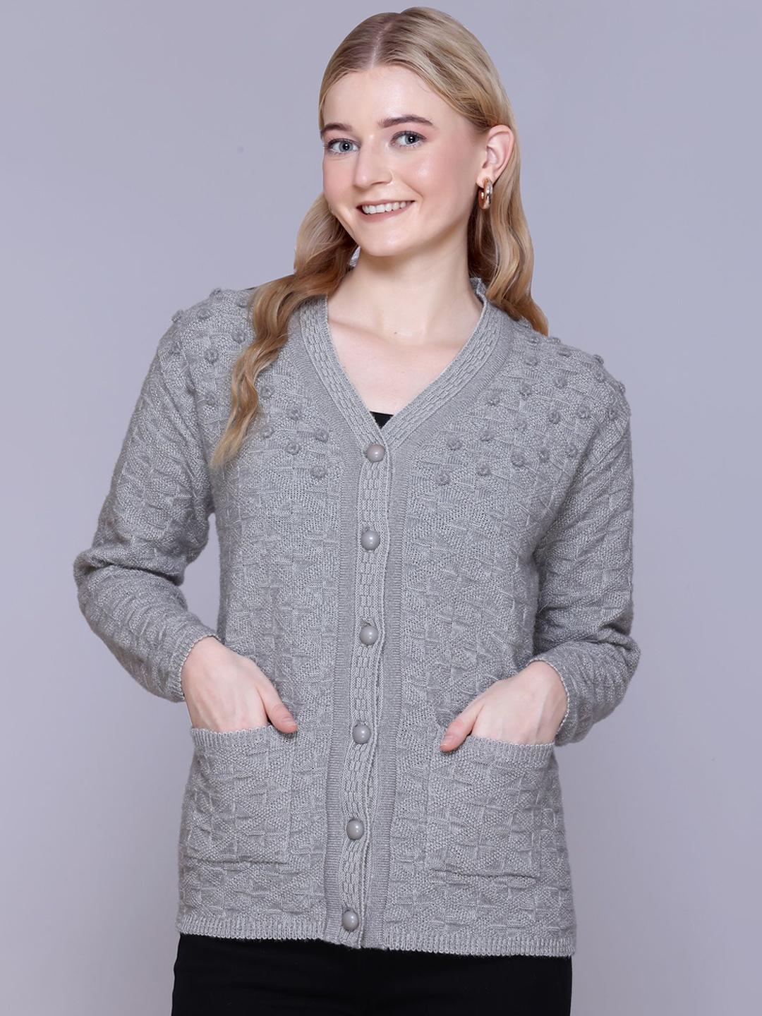 Buy FIRST SLEEP Self Design Woollen Cardigan - Sweaters for Women ...