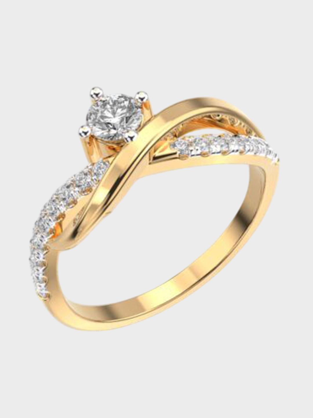 Buy Jewelbox Women 18Kt Royal Gleam Lab Grown Diamond Ring 2.3g - Ring ...