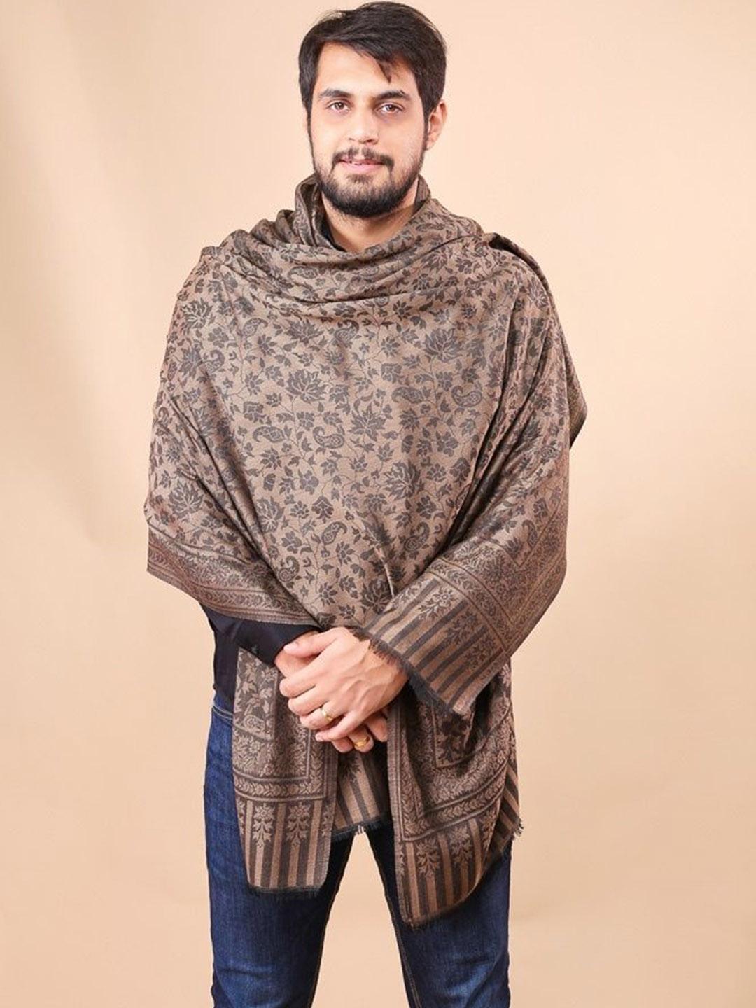 Buy THE SHAWL STUDIO Floral Woven Design Shawl - Shawl for Men 36928617 ...