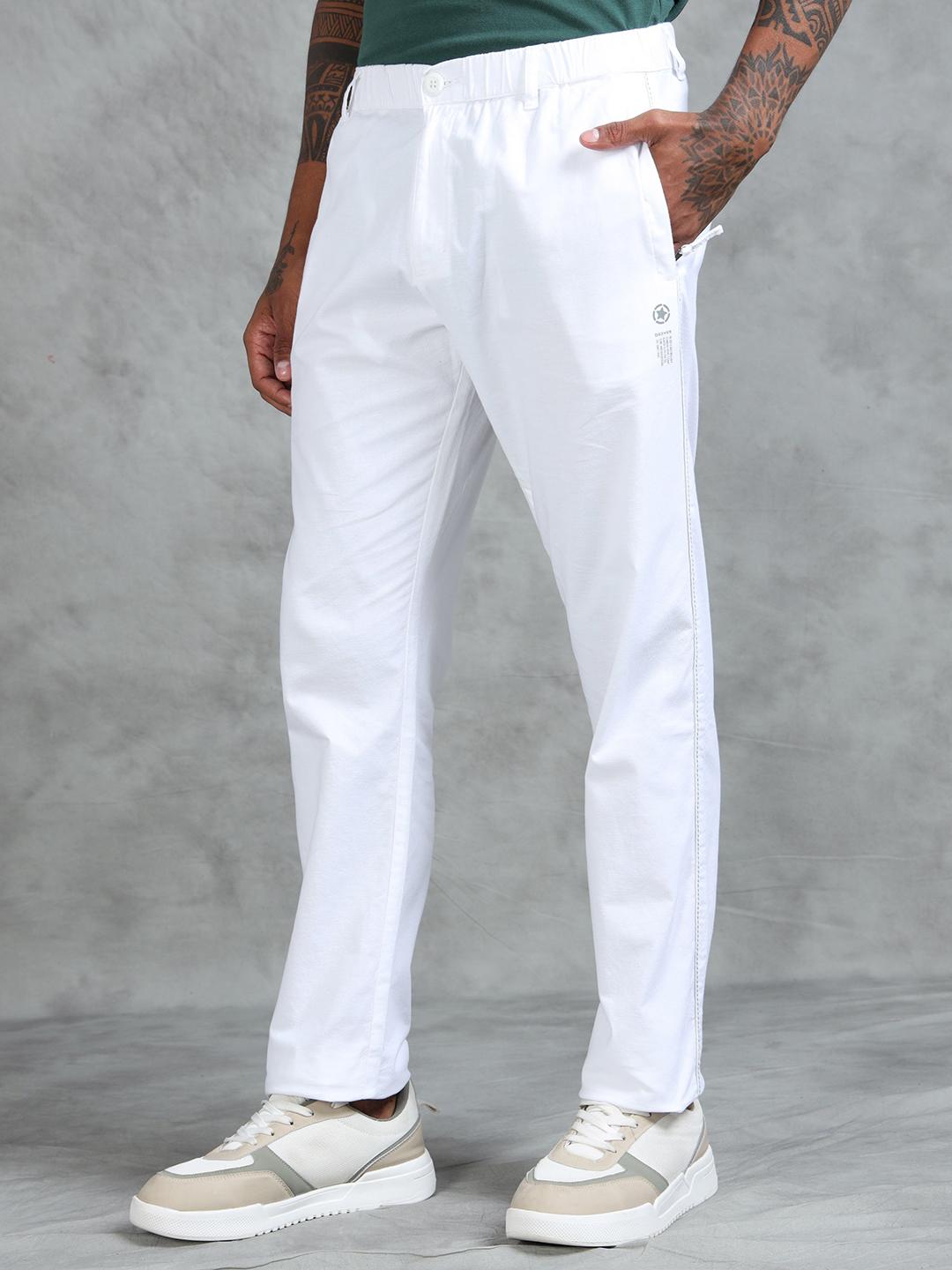 Buy Beevee Men Regular Fit Mid Rise Trousers - Trousers for Men ...