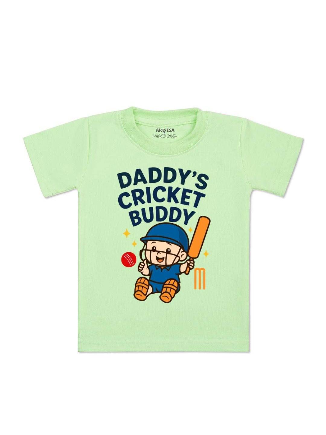 Buy Daddy Cricket Buddy Printed Kids Tshirt - Tshirts for Unisex Kids ...