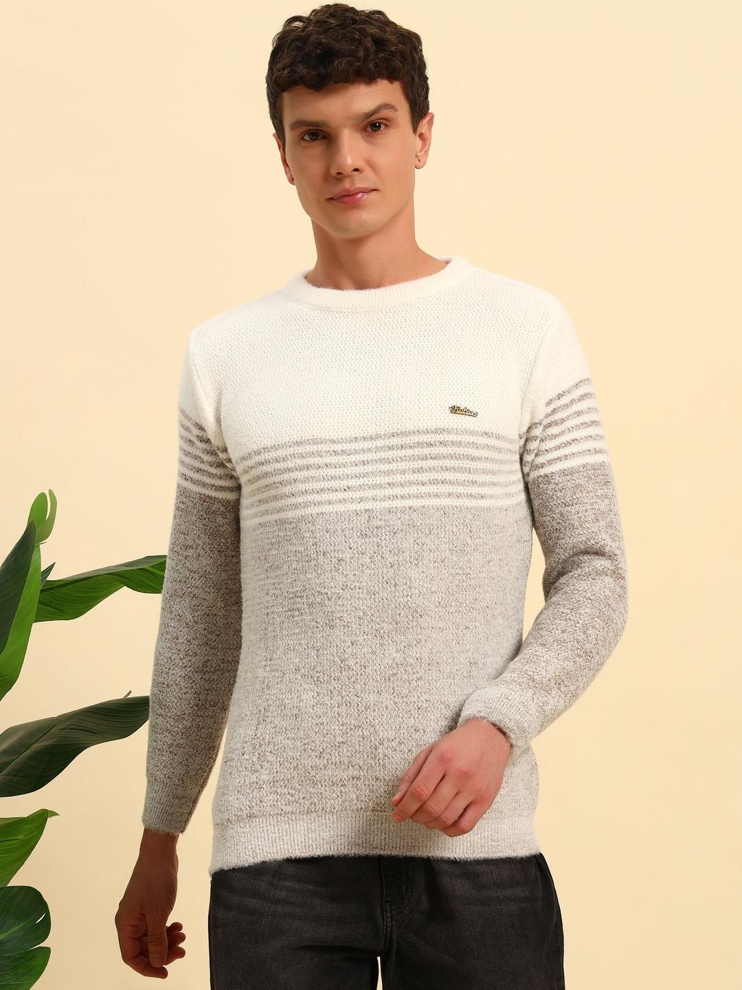 Buy BUDAPEST Men Striped Woollen Pullover - Sweaters for Men 36958759 ...