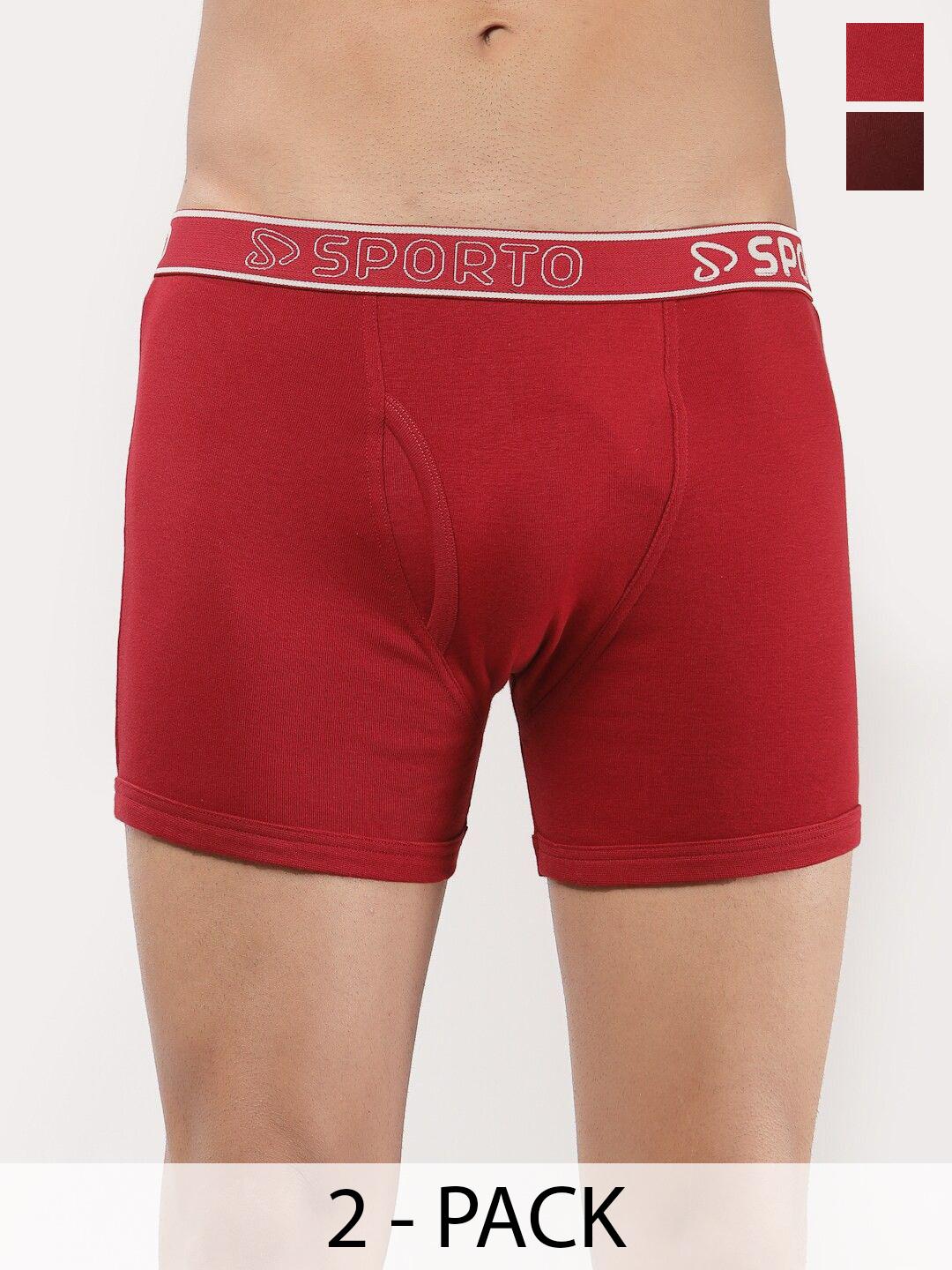Buy Sporto By Macho Men Pack Of 2 Trunks - Trunk for Men 36942307 | Myntra