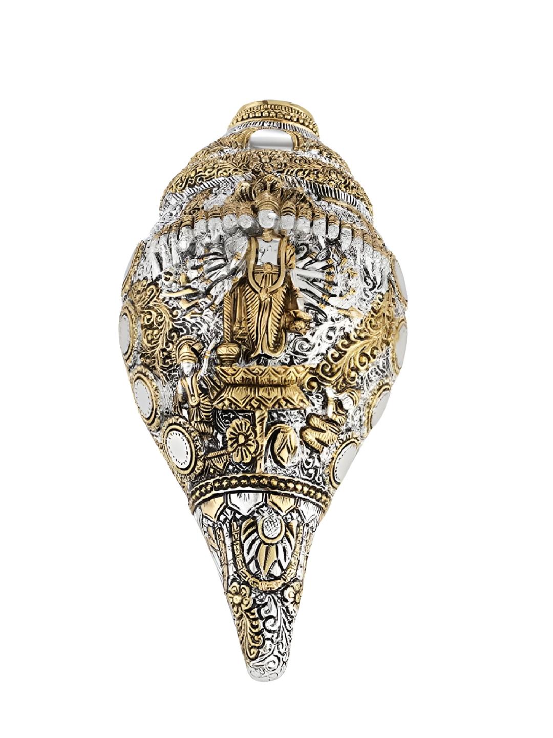 Buy Funku Fashion Gold & Silver Plated Shankh Religious Idol Showpiece ...